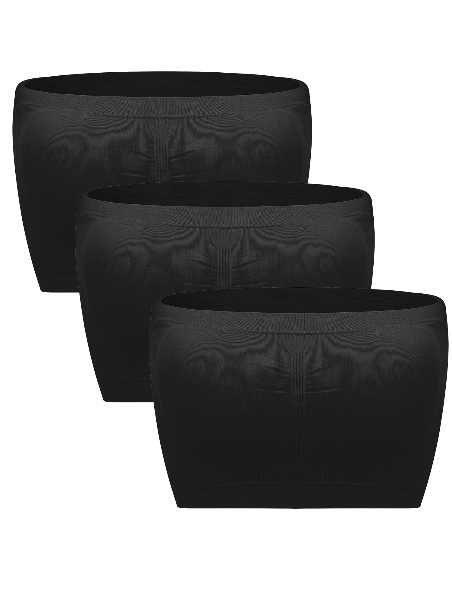 YouLoveIt Women's Strapless Bandeau Bra Seamless Stretchy Bandeau Tube ...