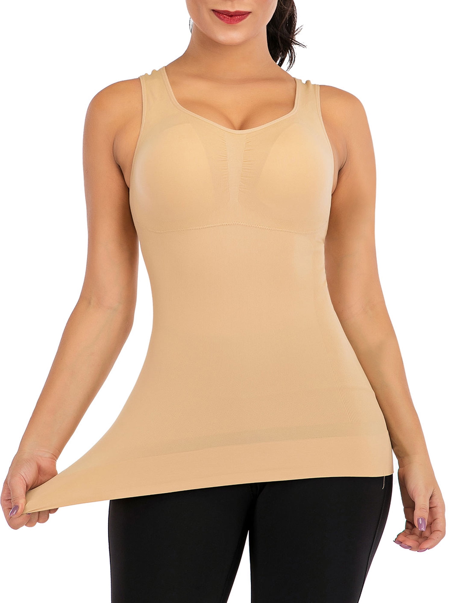 YouLoveIt Womens Shapewear Tank Top Firm Control Wirefree Waist Trainer ...
