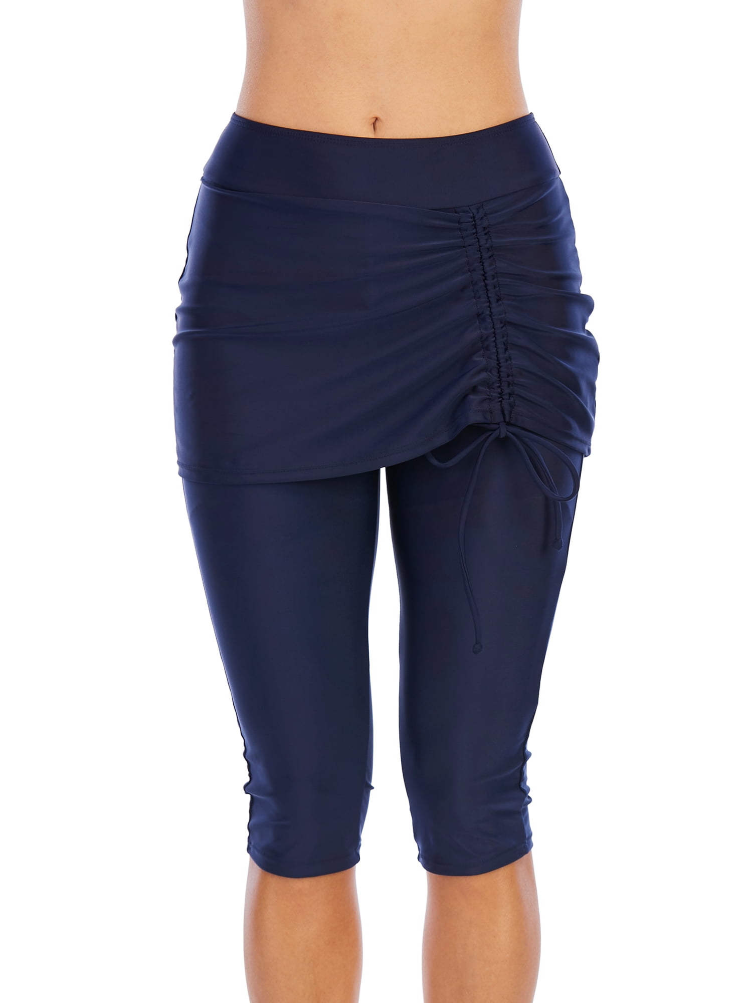 YouLoveIt Womens Swimwear Bottoms Swim Skirts Knee Length Swim Shorts ...