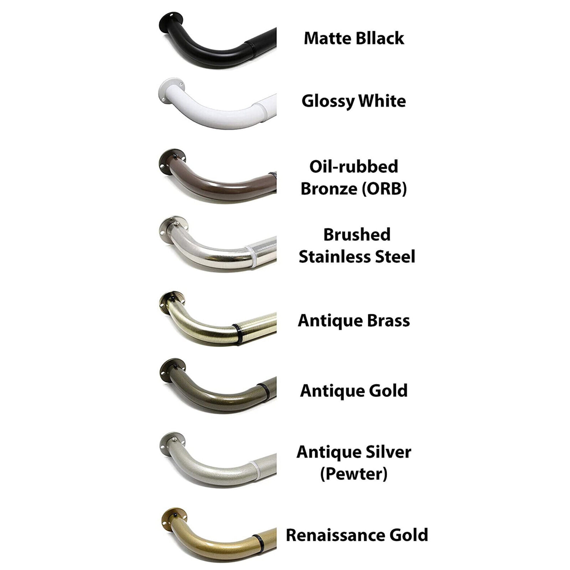 YouLoveIt Wrap Around Window Curtain Rod Wrap Around Curtain Rods for ...