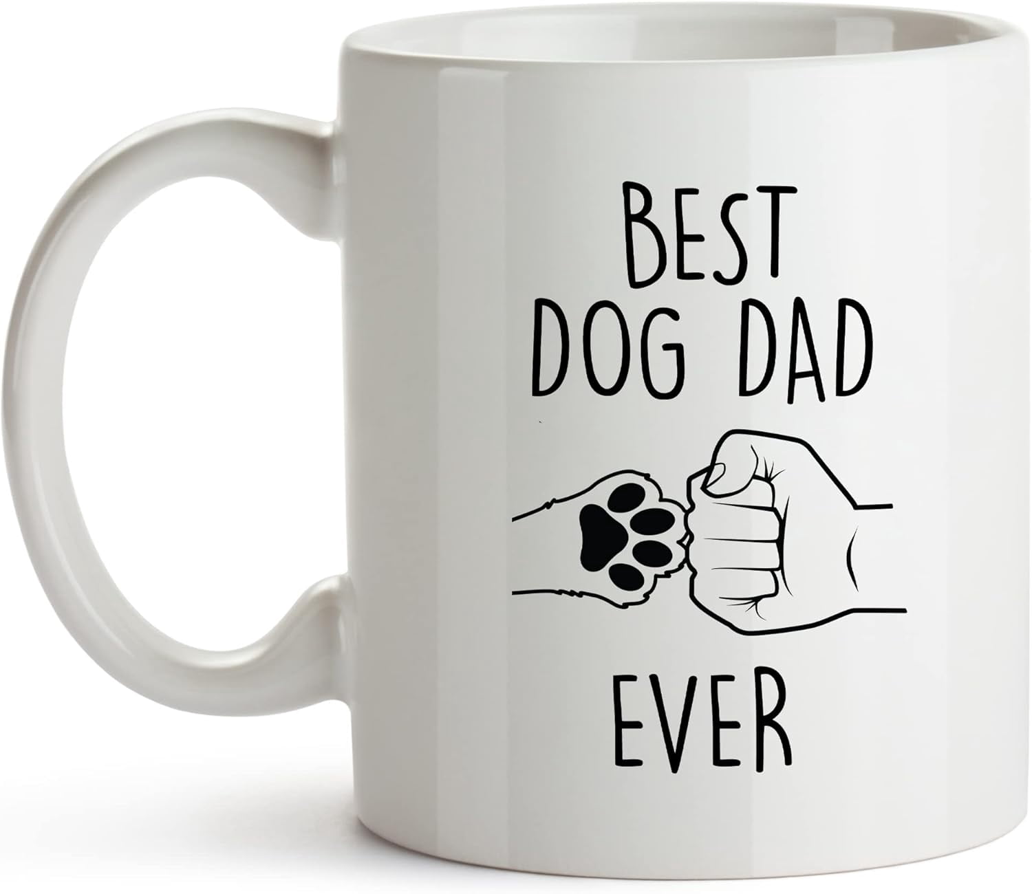 YouNique Designs Dog Dad Mug for Men, 11 Oz, Dawg Father, Dog Cup for ...