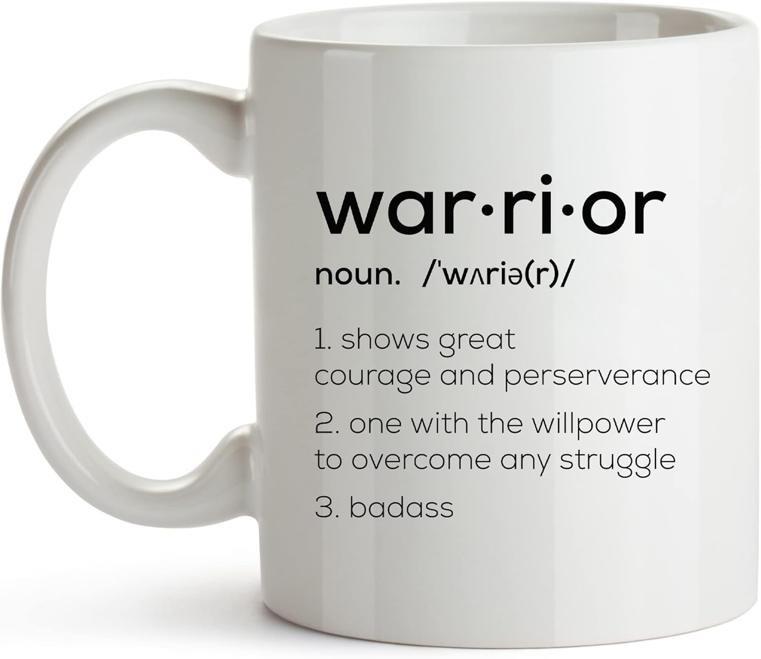 YouNique Designs Get Well Soon Warrior Mug, 11 Oz, Encouragement, Sobriety, Badass Women, Proud ...