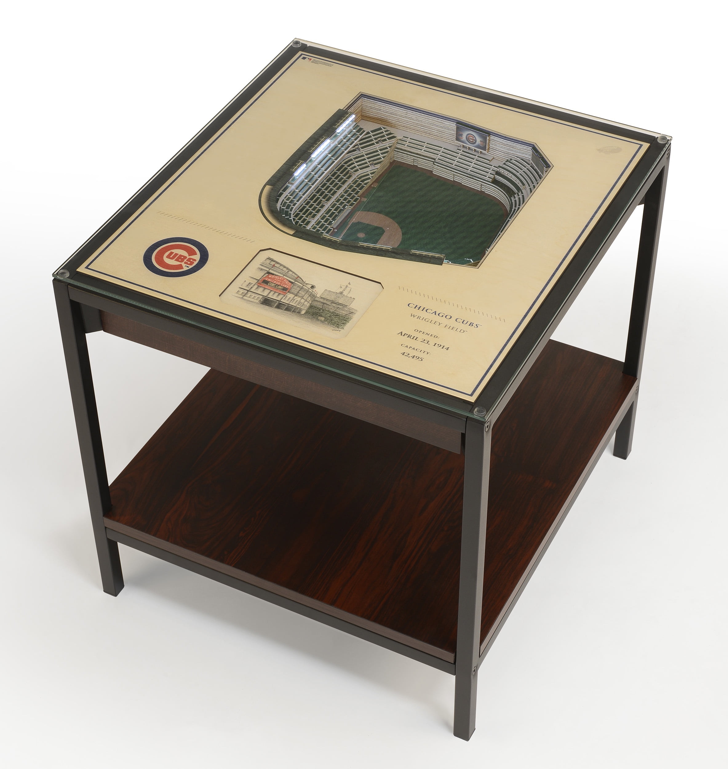 Chicago Cubs 25-Layer StadiumViews Lighted End Table - Walmart.com