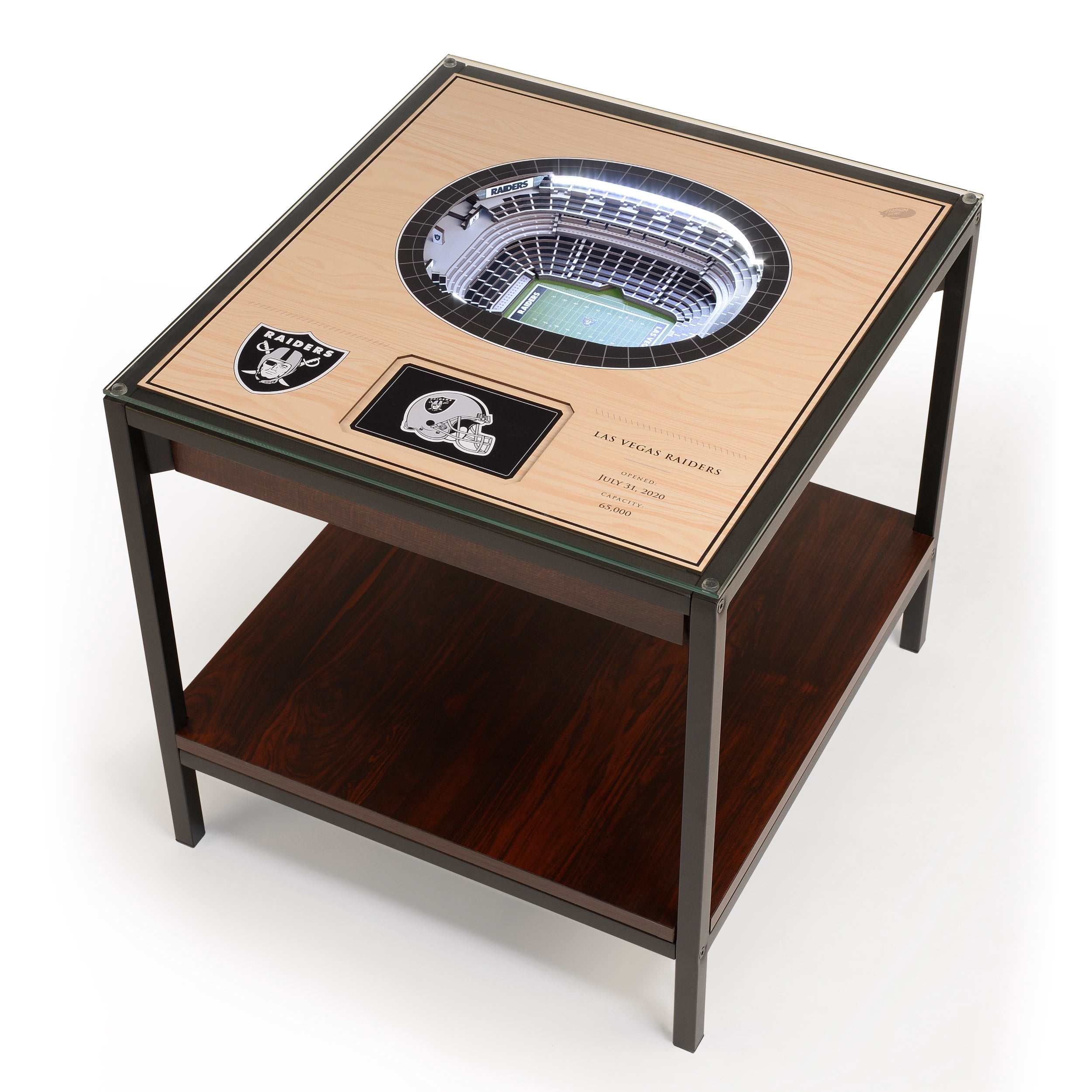 Las Vegas Raiders 25-Layer StadiumViews Lighted End Table - Walmart.com