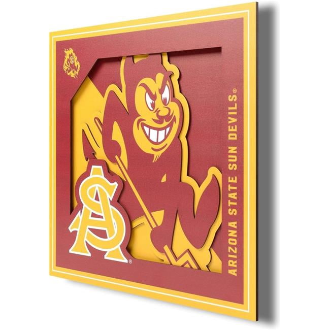 YouTheFan NCAA Arizona State Sun Devils Slogan Series 3D Wall Art ...