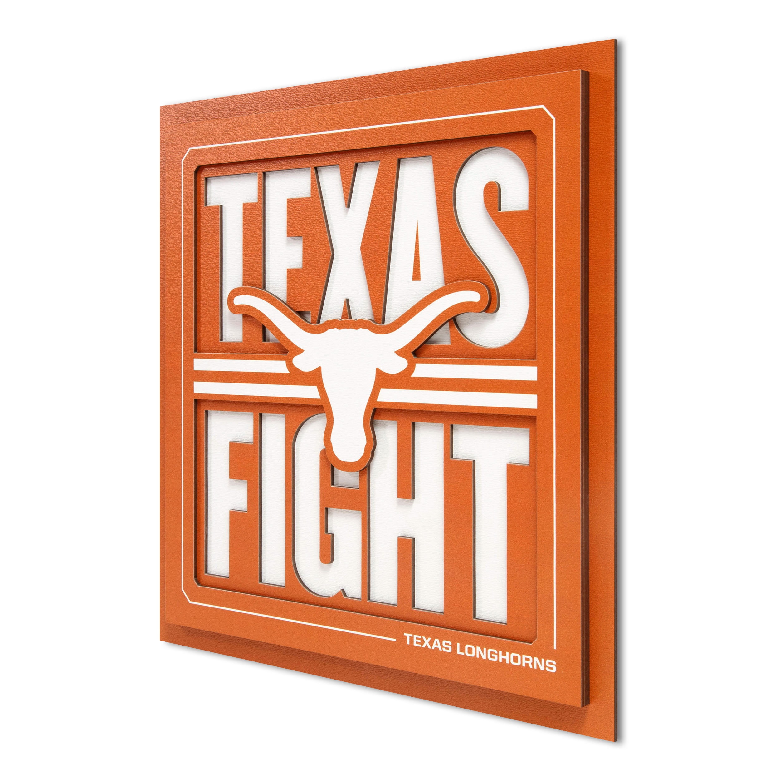 YouTheFan NCAA Texas Longhorns Slogan Series 3D Wall Art - Walmart.com