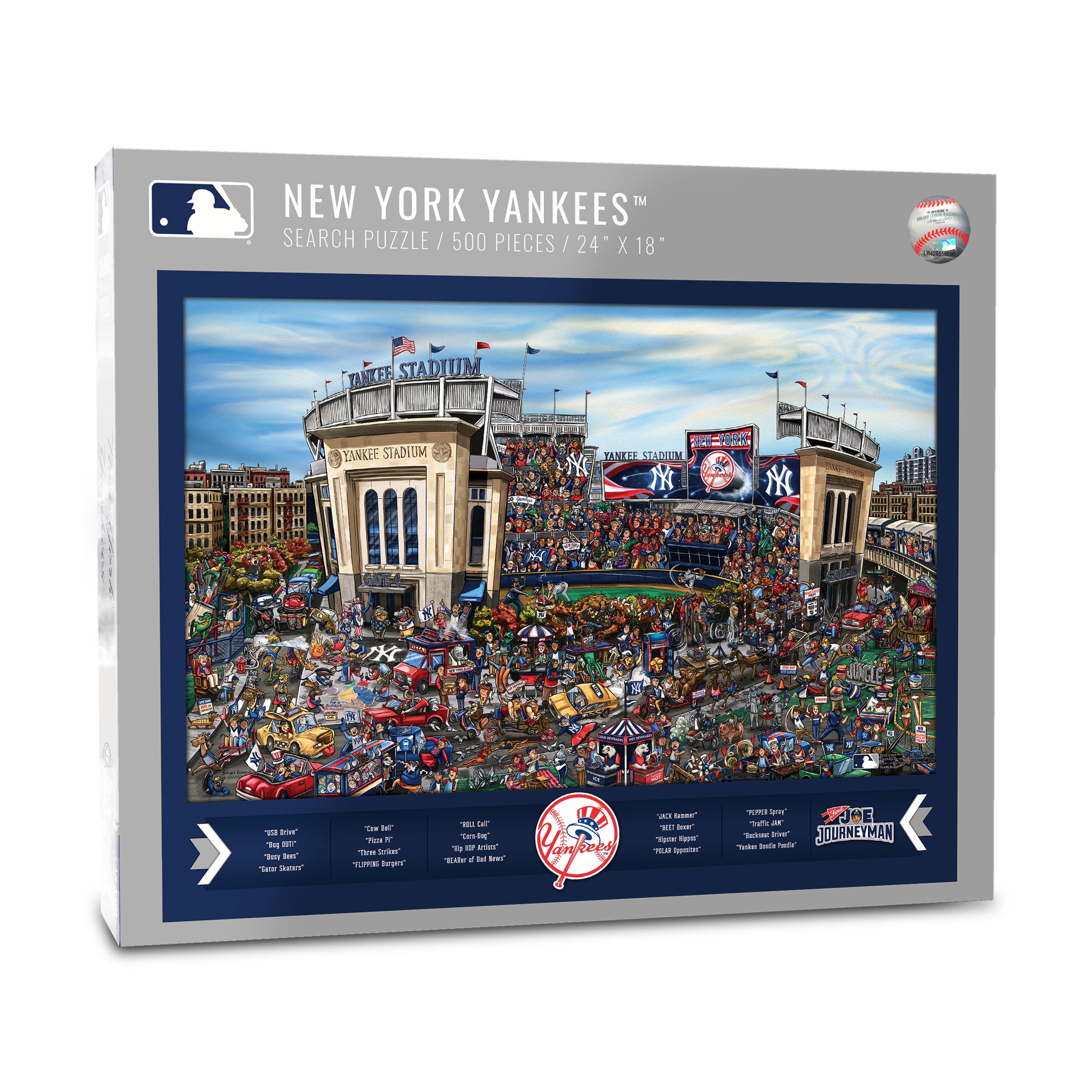 New York Yankees Joe Journeyman Seek and Find Jigsaw Puzzle 500 Piece ...