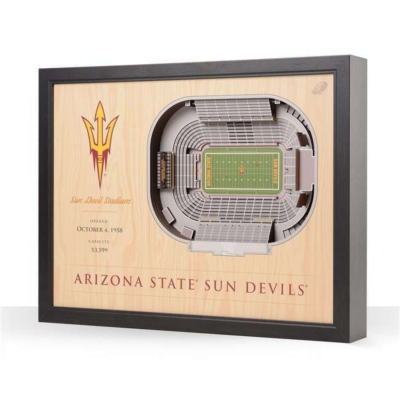 YouTheFan 9029335 25.5 x 19.5 x 3.5 in. NCAA Arizona State Sun Devils ...