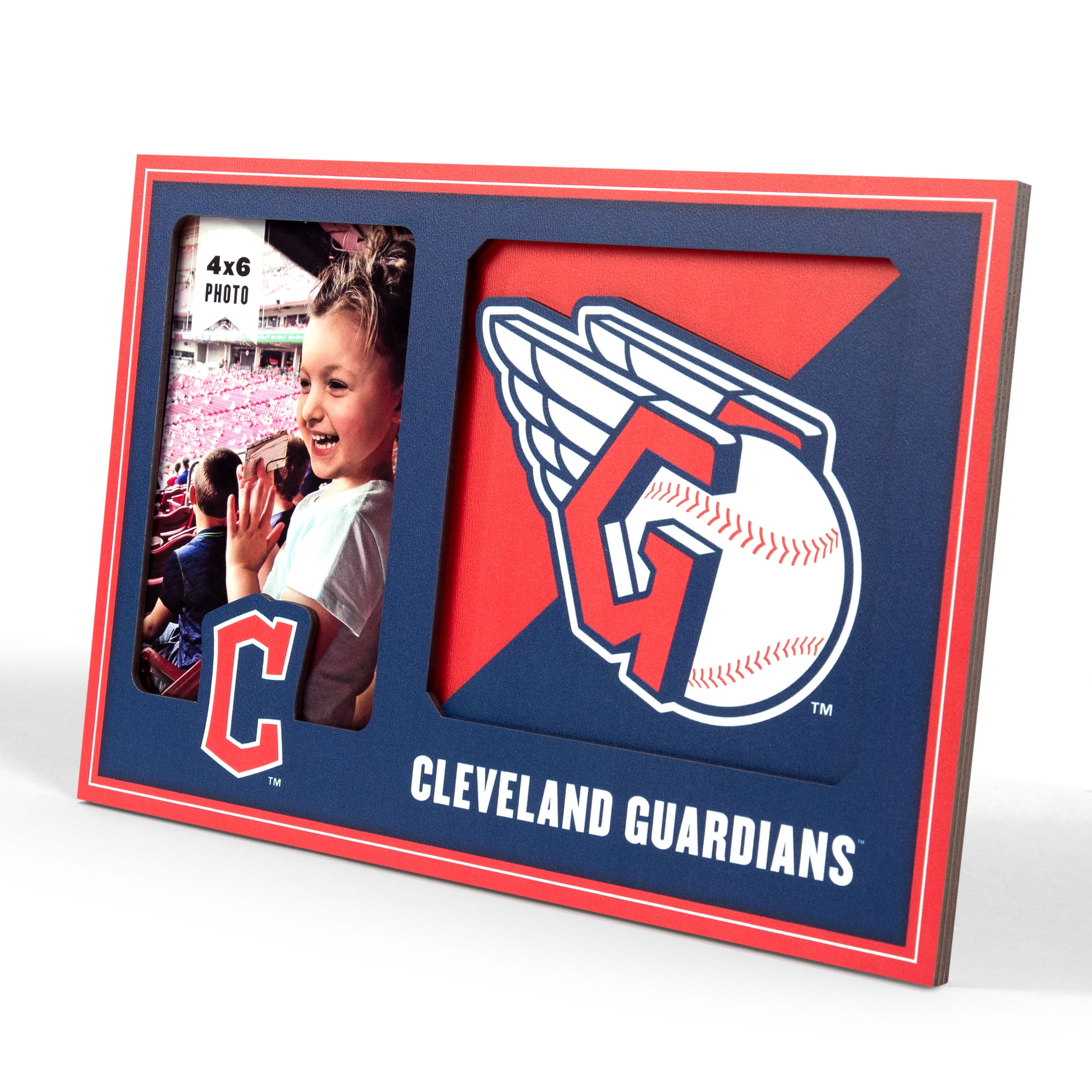 Cleveland Guardians 3D Logo Picture Frame - Walmart.com
