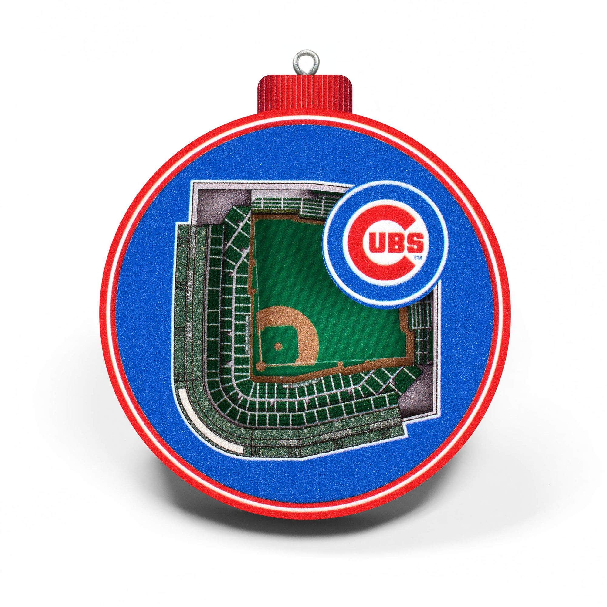 YouTheFan Chicago Cubs 3D Stadium Ornament, Holiday Decor, Wood, Double ...