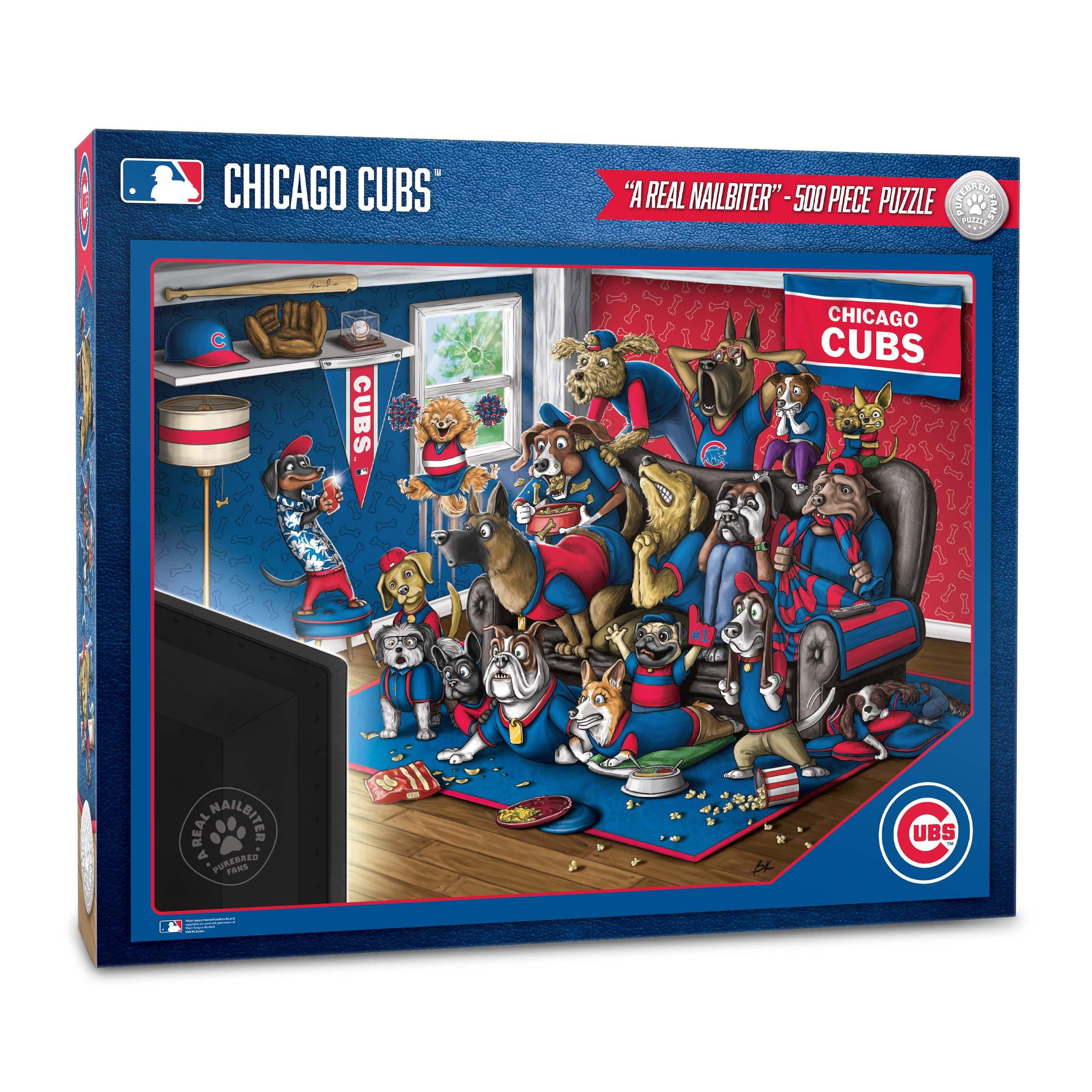 YouTheFan MLB Chicago Cubs Purebred Fans Nailbiter Puzzle - 500 PC ...