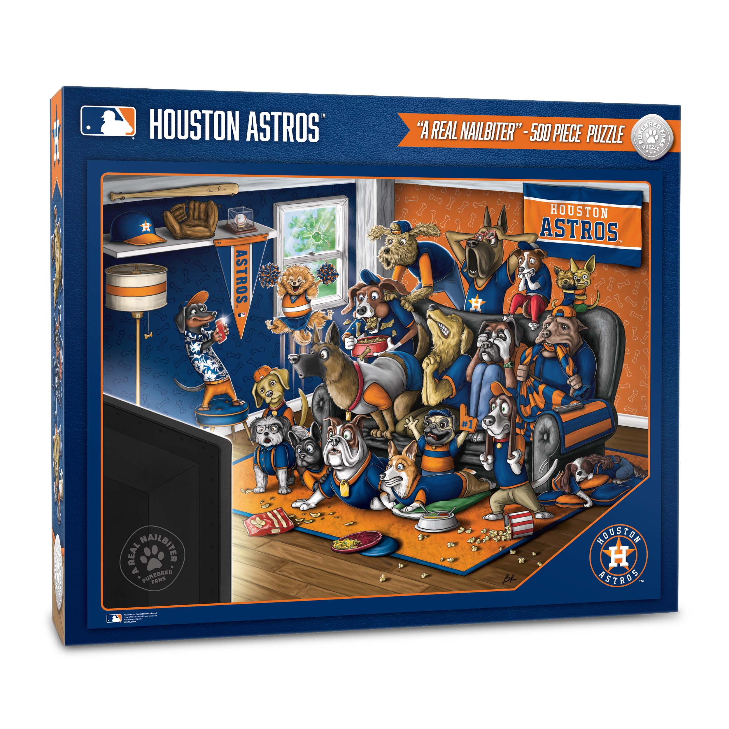 MLB Houston Astros Fans Puzzle - 500pc - Team Logo & Colors - Walmart.com