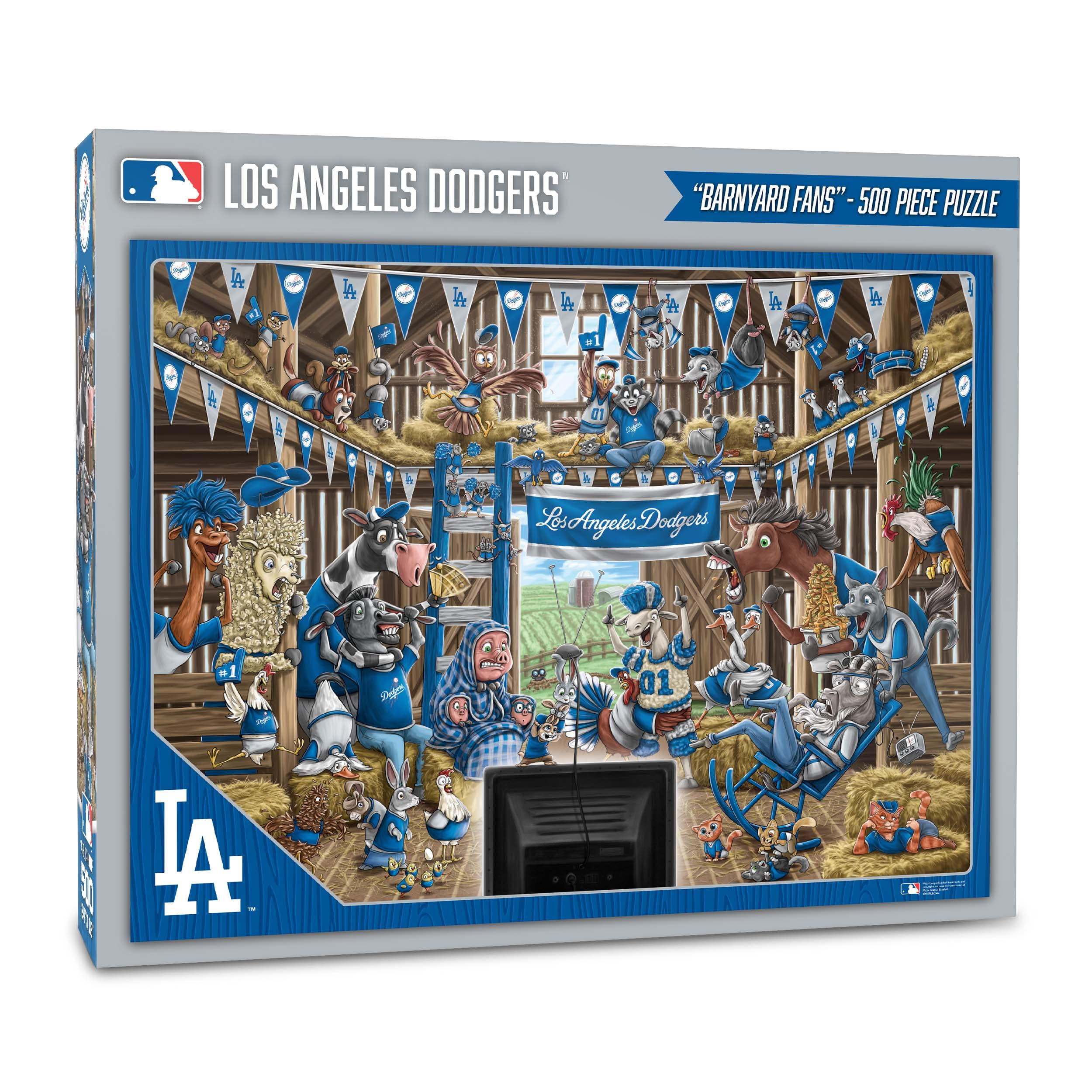 YouTheFan MLB Los Angeles Dodgers Barnyard Fans Puzzle - 500 Piece ...