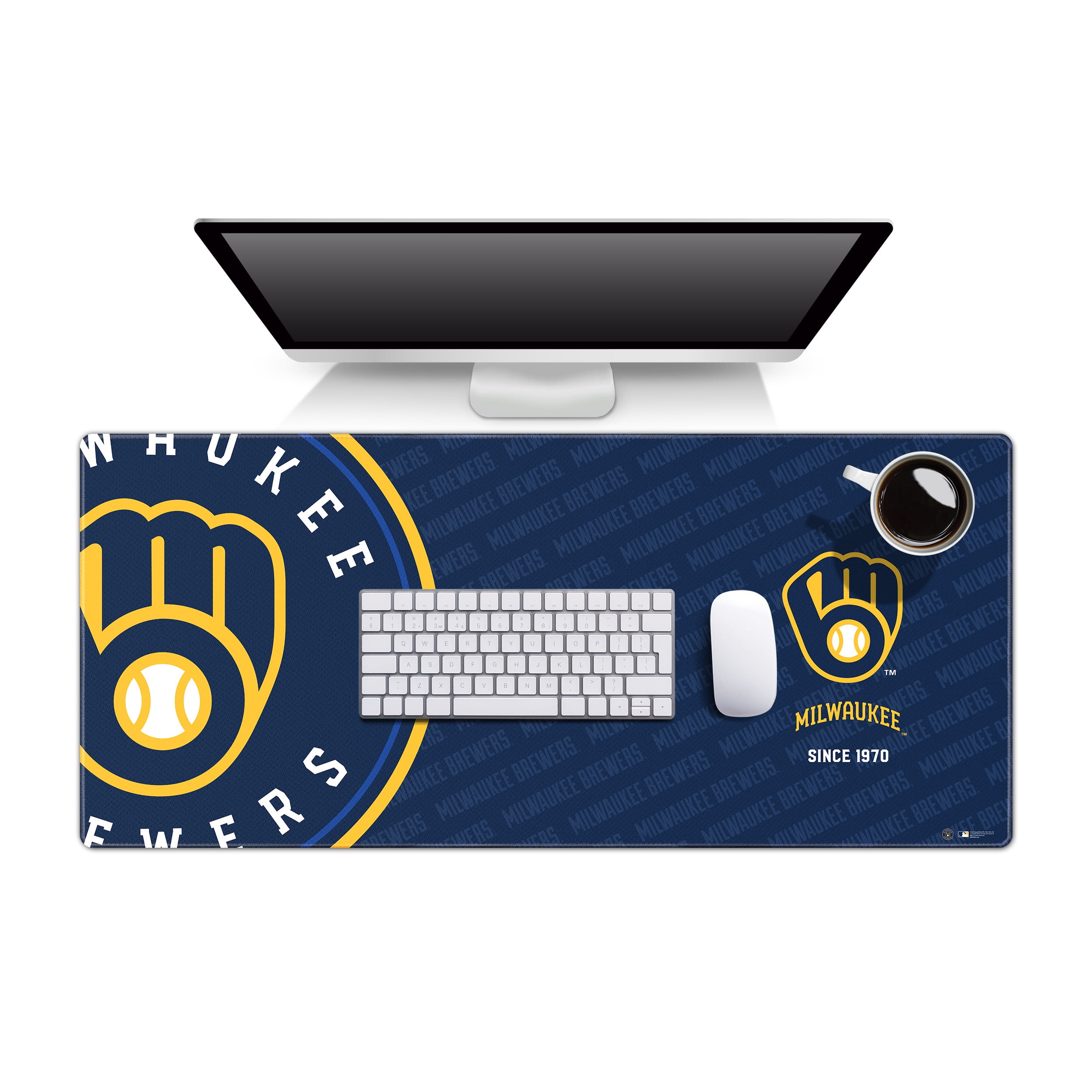 YouTheFan MLB Milwaukee Brewers Desk Pad - XL 35.4 x 15.7 - Walmart.com