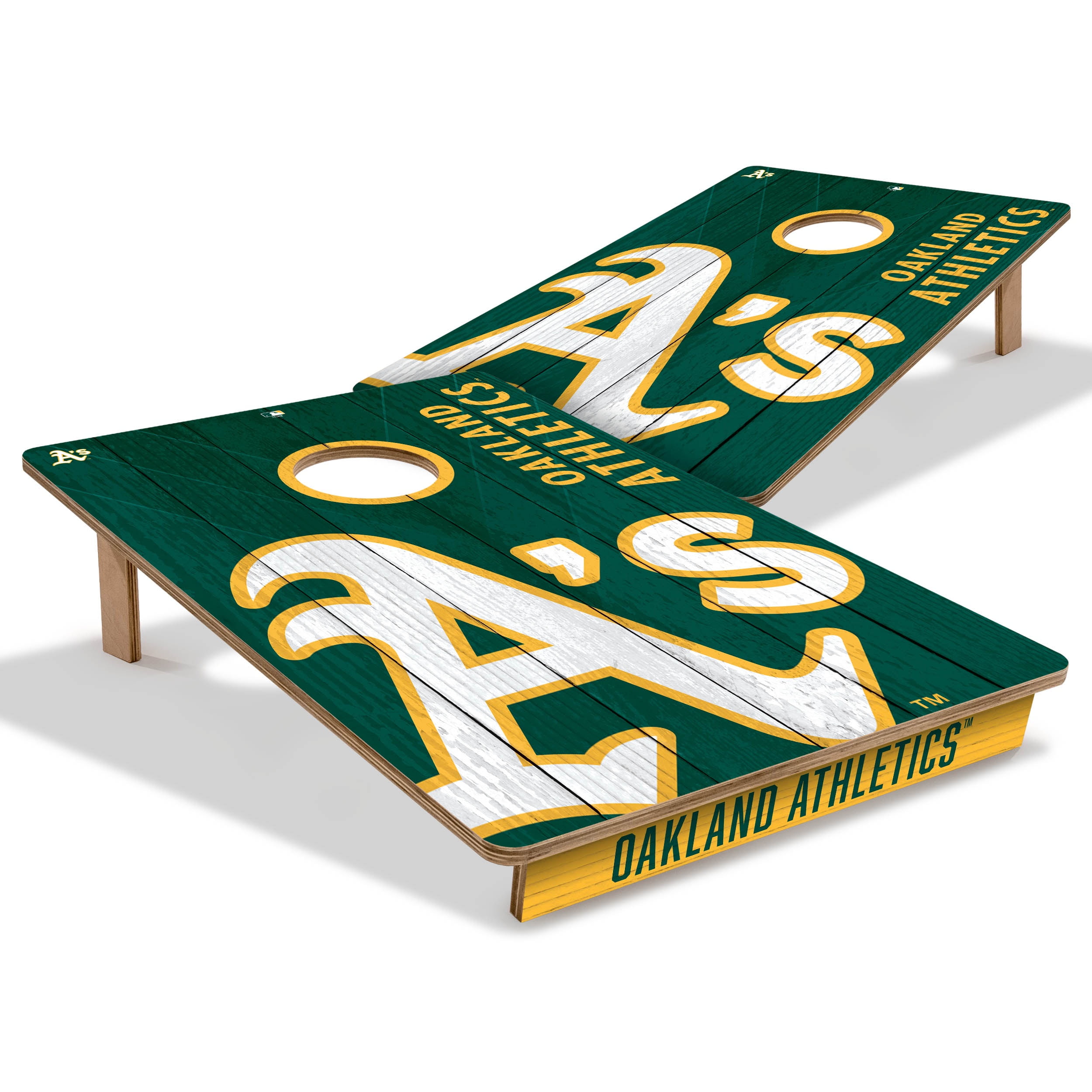 YouTheFan MLB Oakland Athletics 2' x 3' Cornhole Game No Bags - Walmart.com