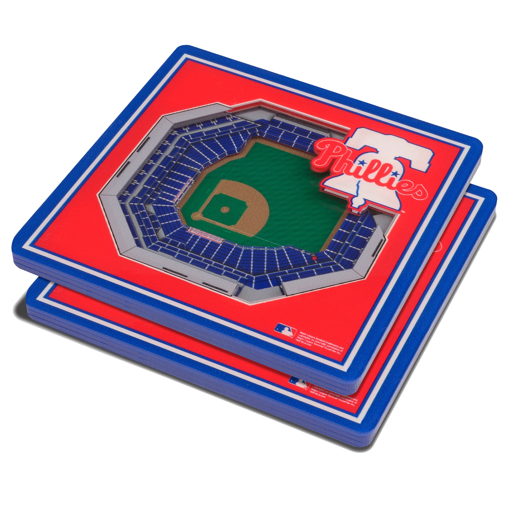 Red Philadelphia Phillies 3D StadiumViews Coasters - Walmart.com