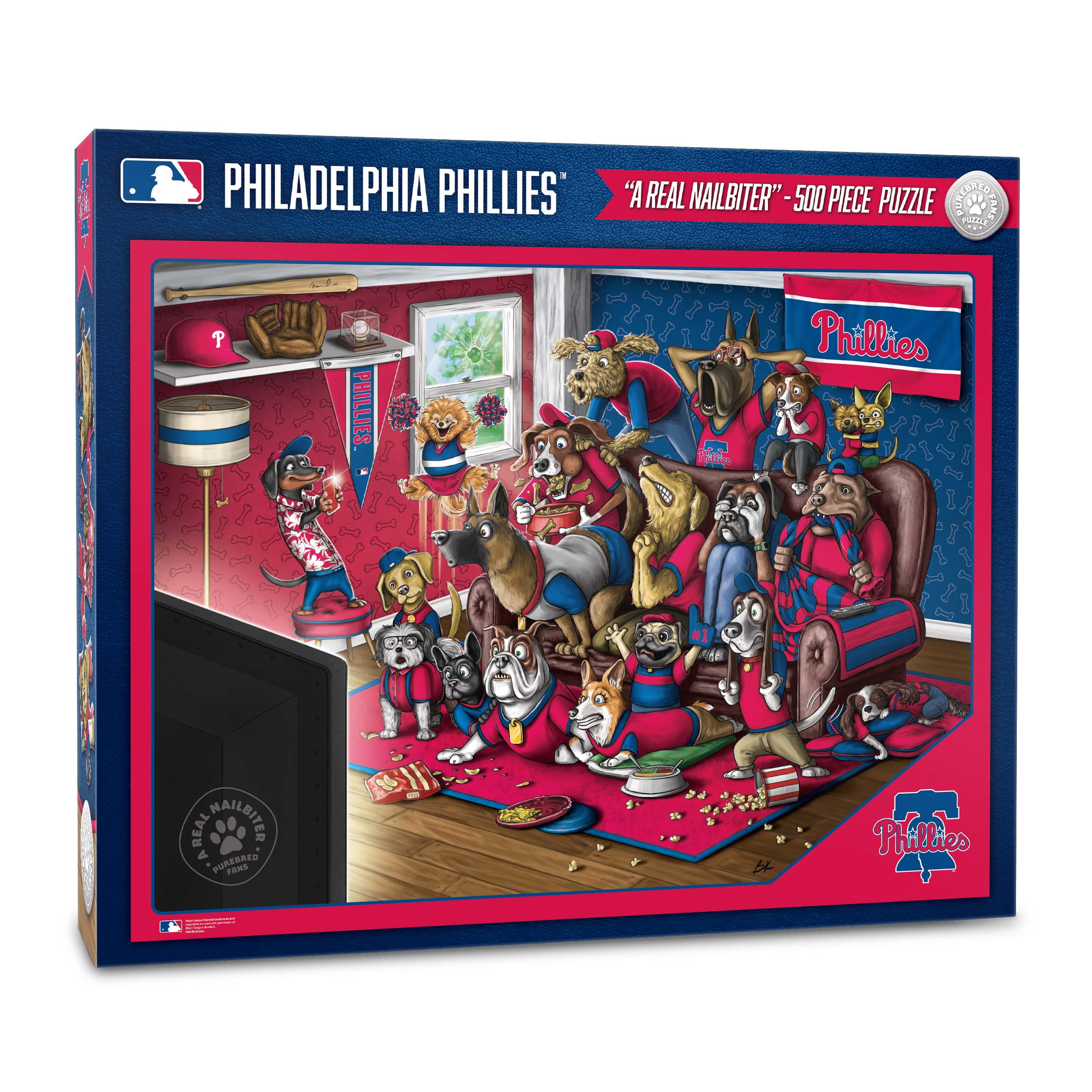 YouTheFan MLB Philadelphia Phillies Purebred Fans 500pc Puzzle - "A ...