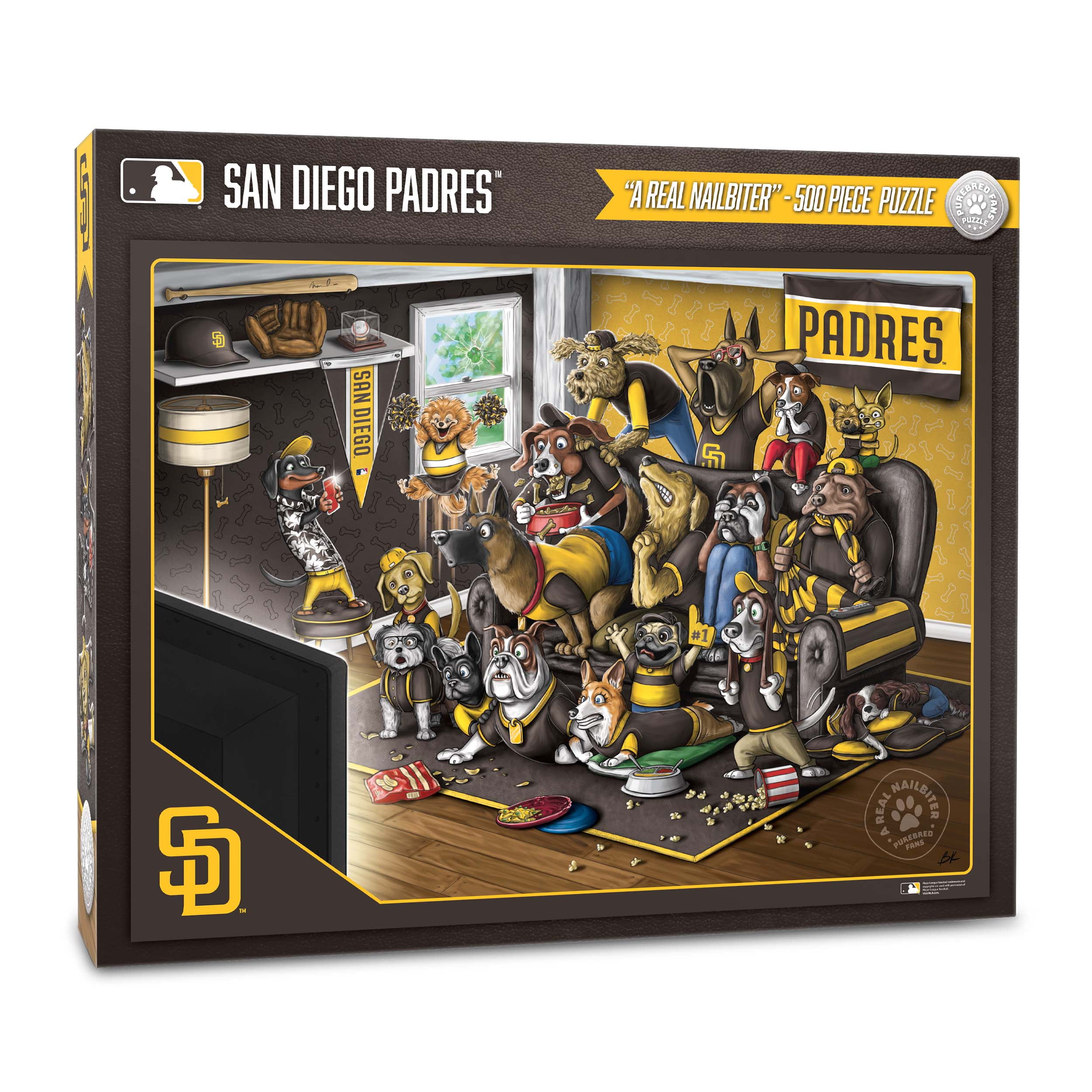YouTheFan MLB San Diego Padres Purebred Fans 500pc Puzzle - "A Real ...