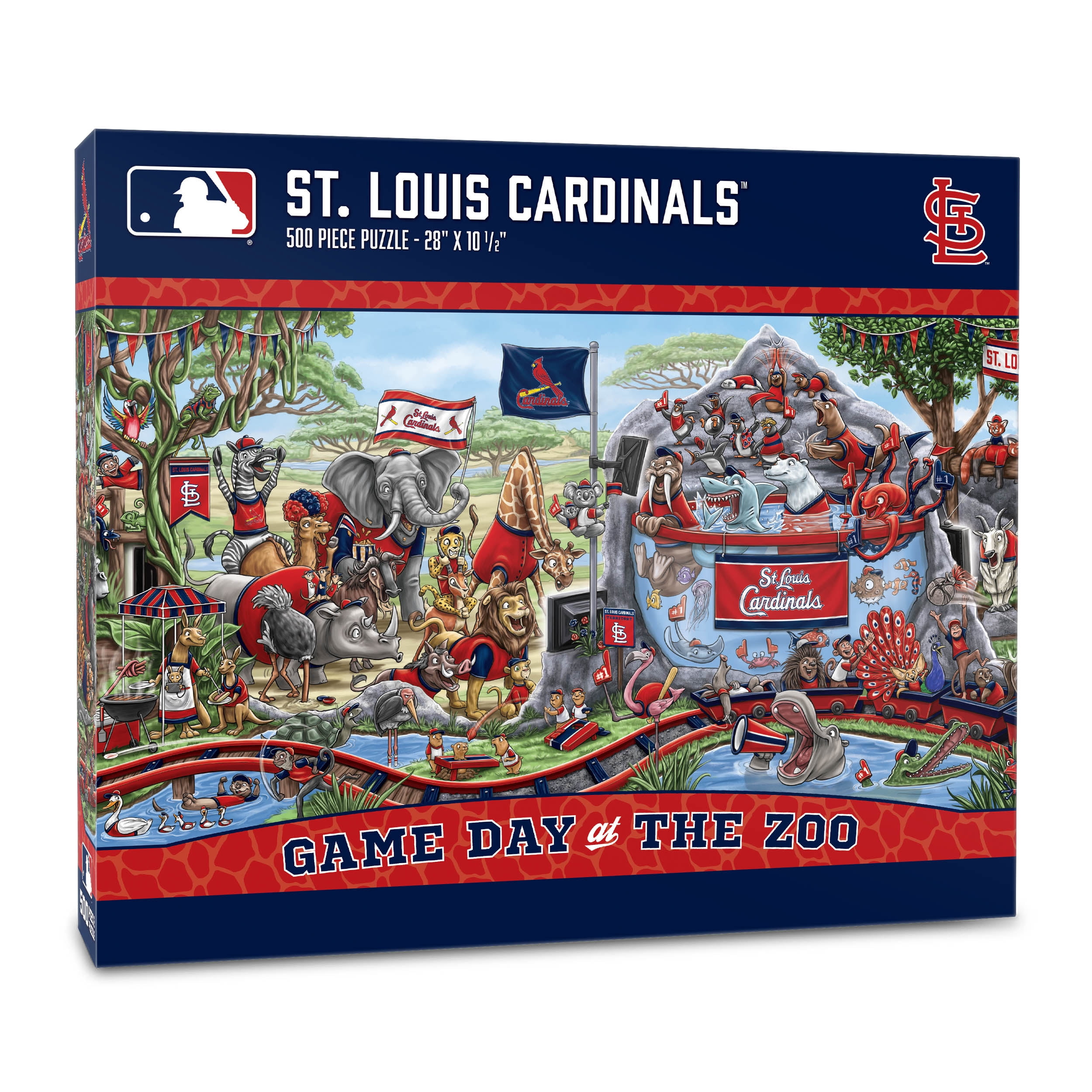 St. Louis Cardinals Game Day at the Zoo 500-Piece Jigsaw Puzzle ...