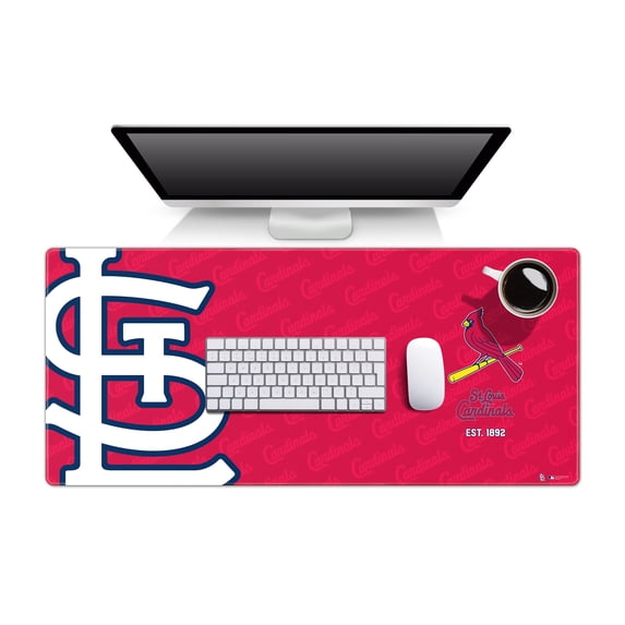St. Louis Cardinals Logo Series XL Mouse Keyboard Desk Pad with Rubber ...