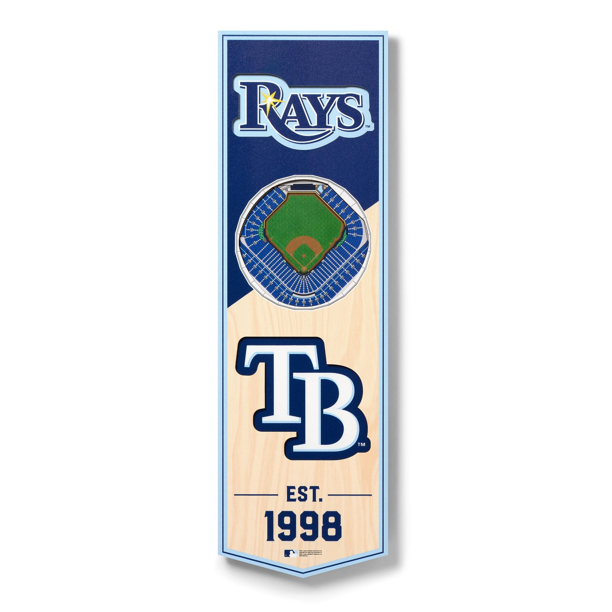 YouTheFan MLB Tampa Bay Rays 3D Stadium Banner 6x19 - Walmart.com