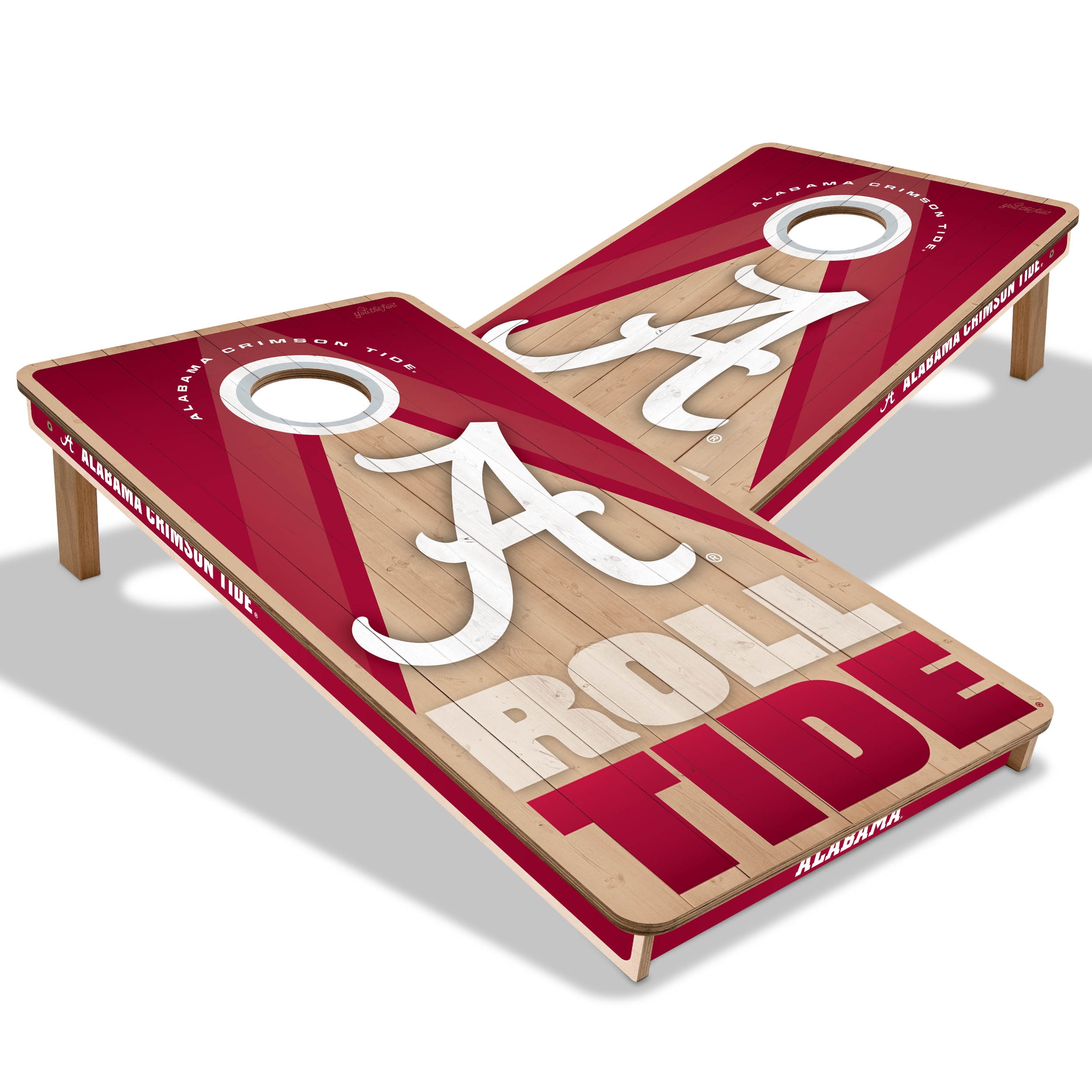 YouTheFan NCAA Alabama Crimson Tide 2X4 Slogan Series Cornhole NO BAGS ...