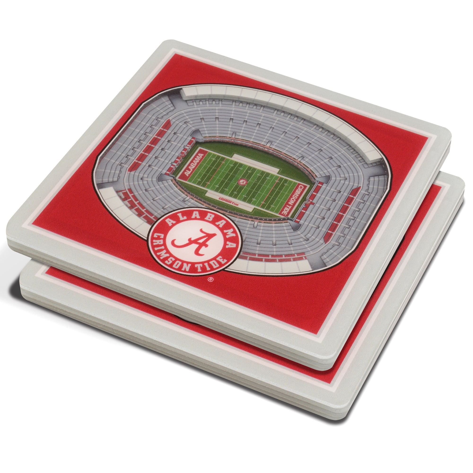 Red Alabama Crimson Tide 3D StadiumViews Coasters - Walmart.com