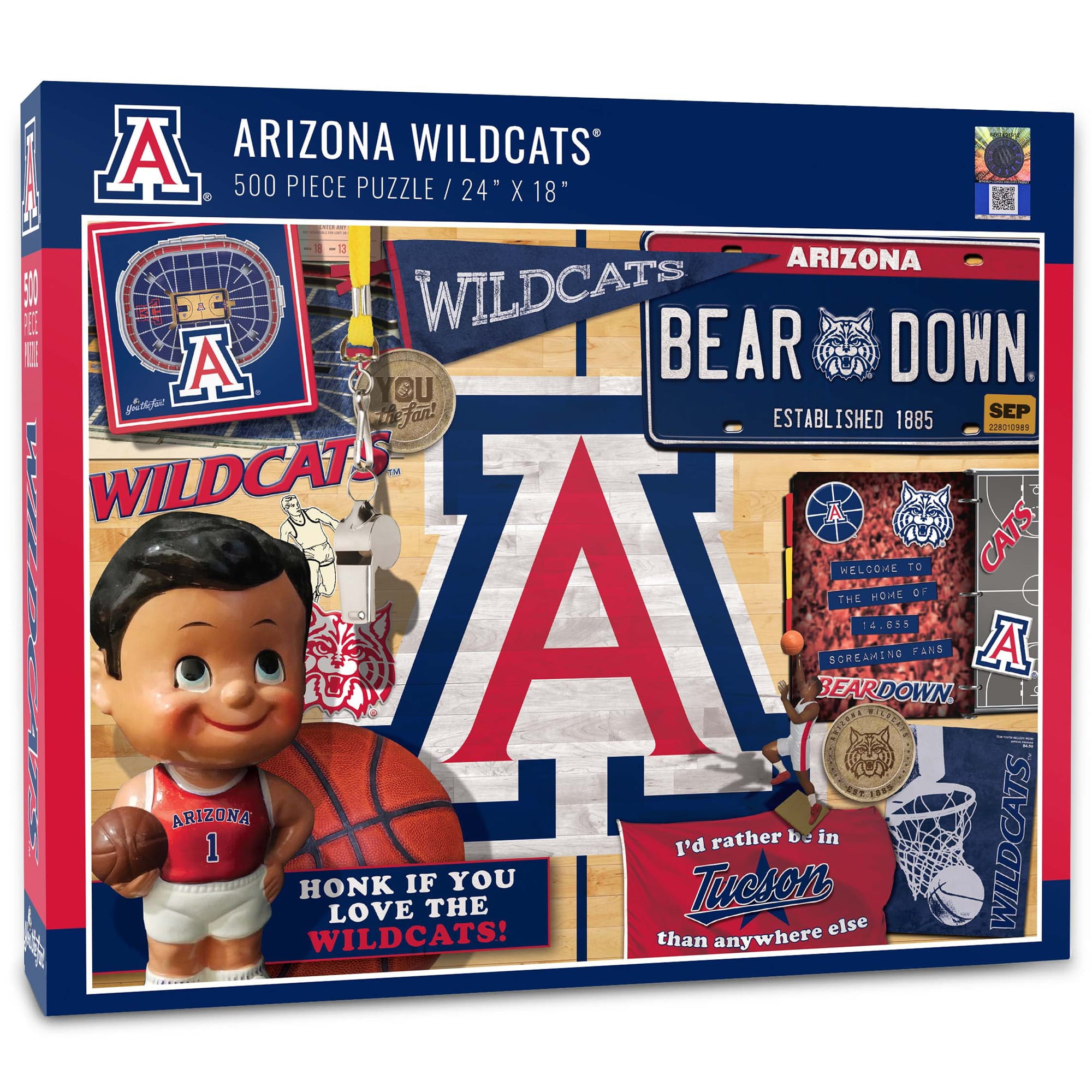 Arizona Wildcats 500-Piece Retro Series Puzzle - Walmart.com