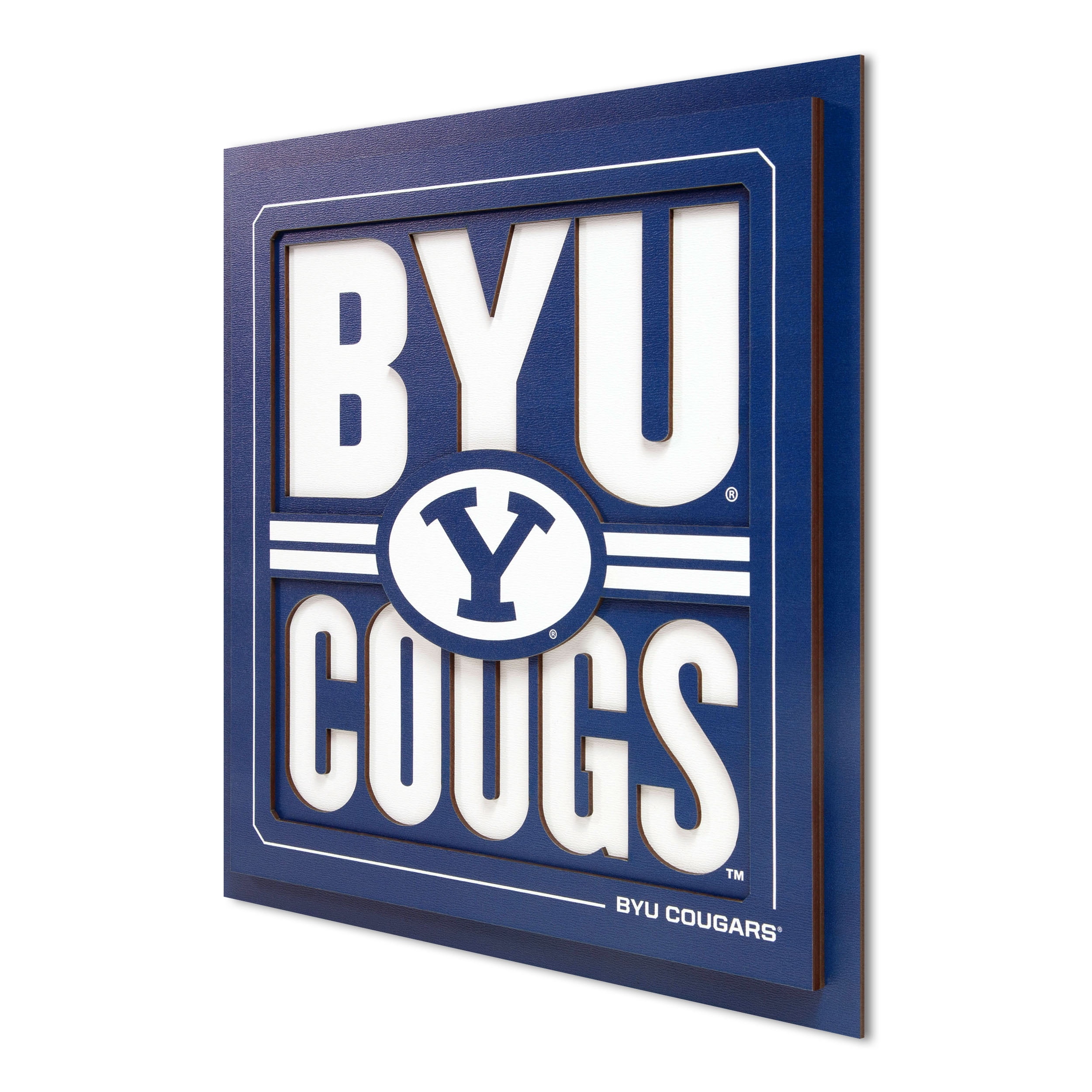 YouTheFan NCAA BYU Cougars Slogan Series 3D Wall Art - Walmart.com