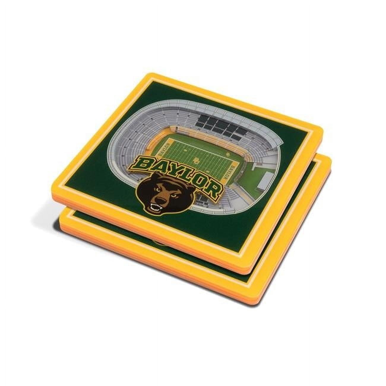 YouTheFan NCAA Baylor Bears McLane Stadium 3D StadiumViews Coaster Set ...