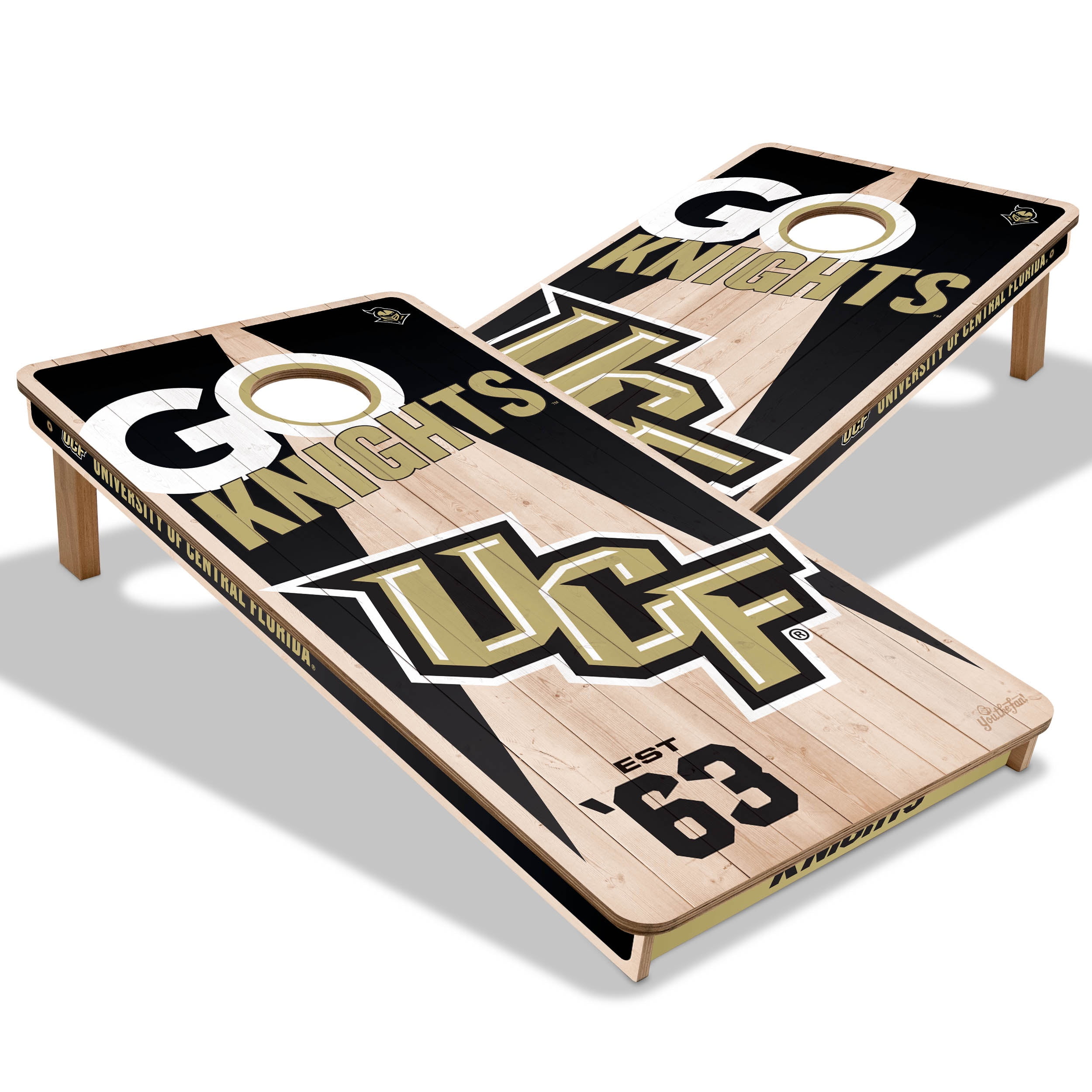 YouTheFan NCAA Central Florida Knights 2' x 4' Cornhole Game No Bags ...
