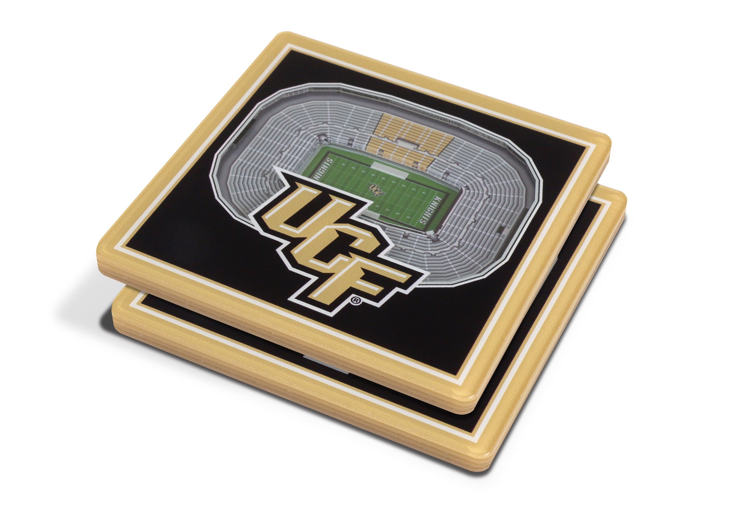 UCF Knights 3D StadiumView Coasters Acrylic 2-Pack - Walmart.com