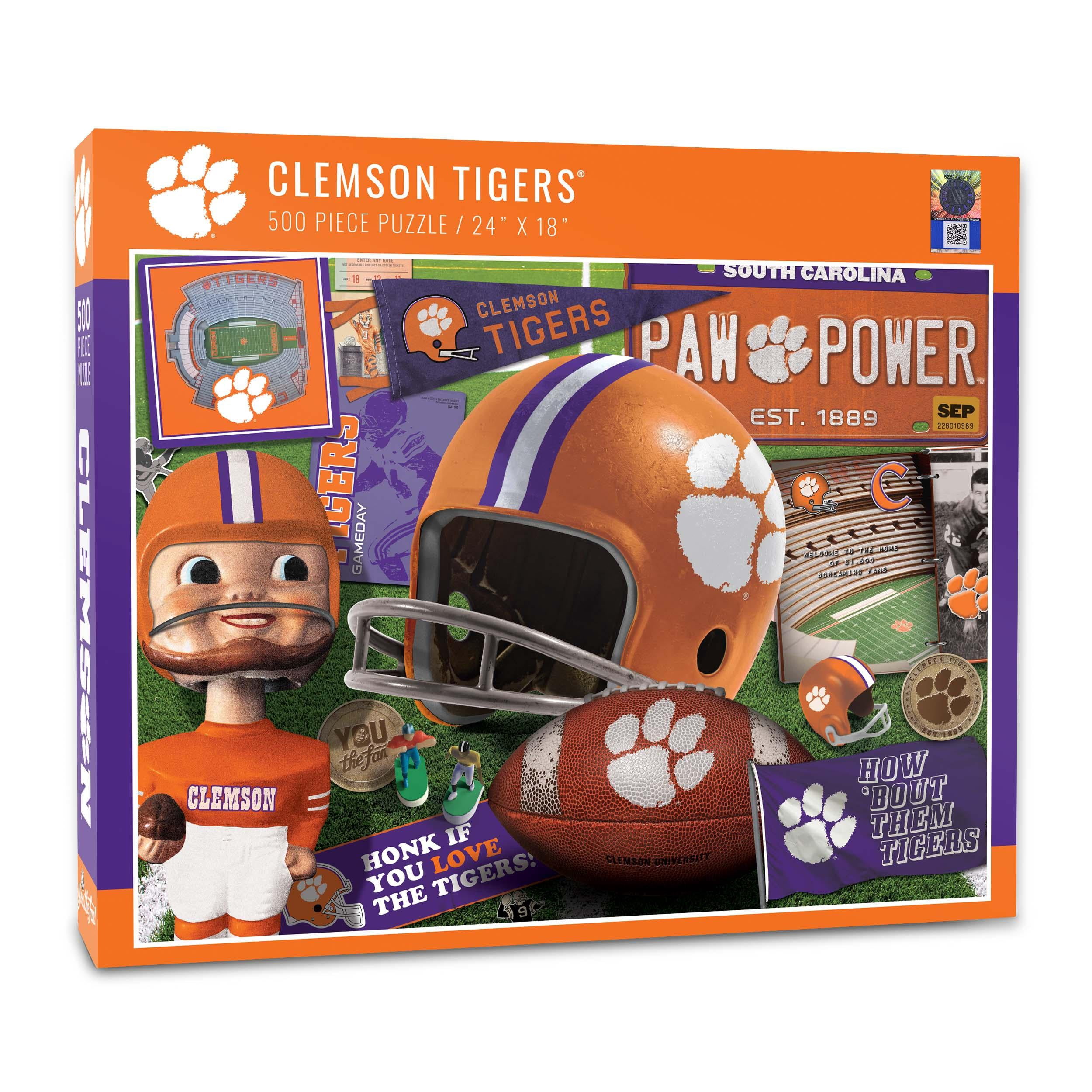 YouTheFan NCAA Clemson Tigers Retro Series Puzzle – 500 PC - Walmart.com