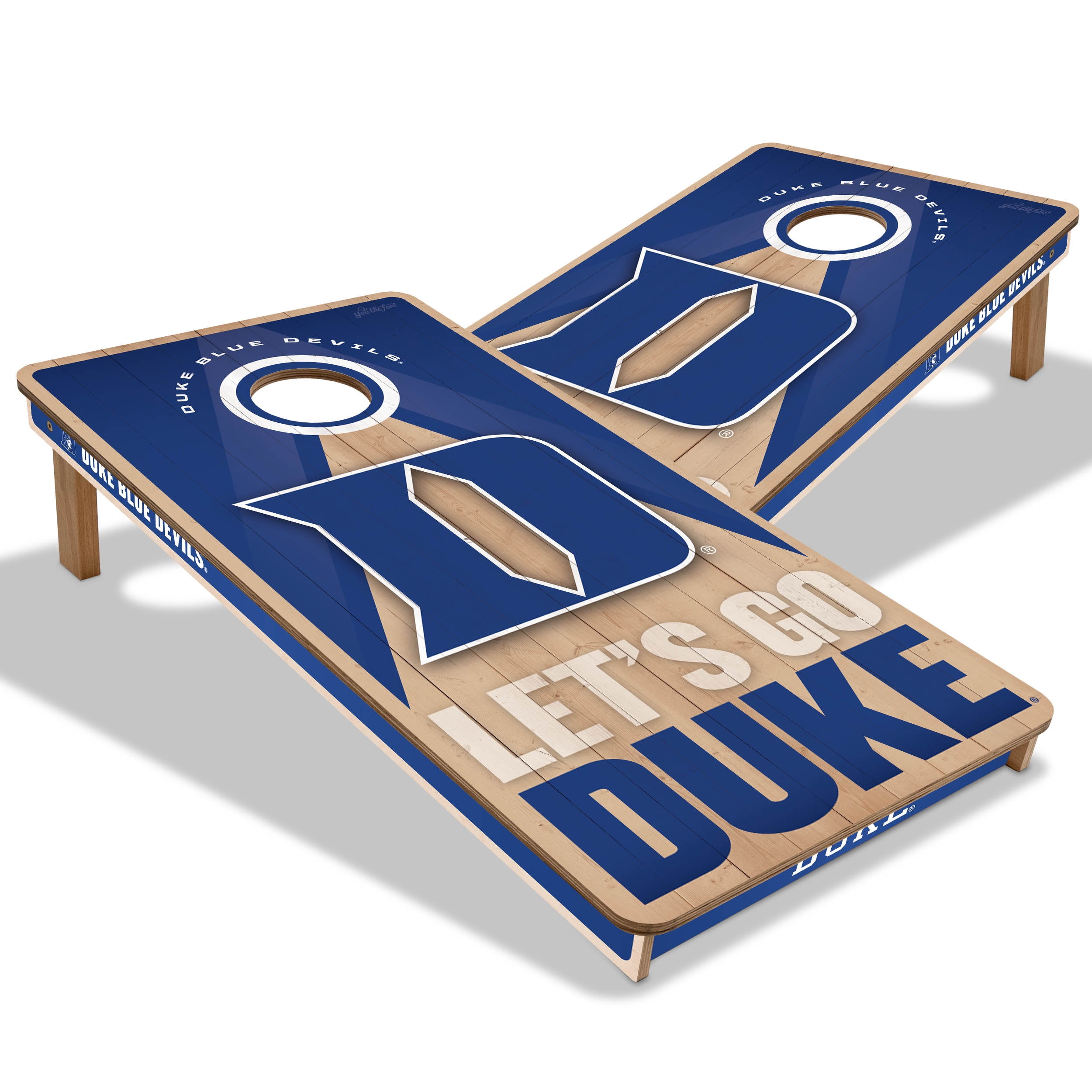 YouTheFan NCAA Duke Blue Devils 2X4 Slogan Series Cornhole NO BAGS ...