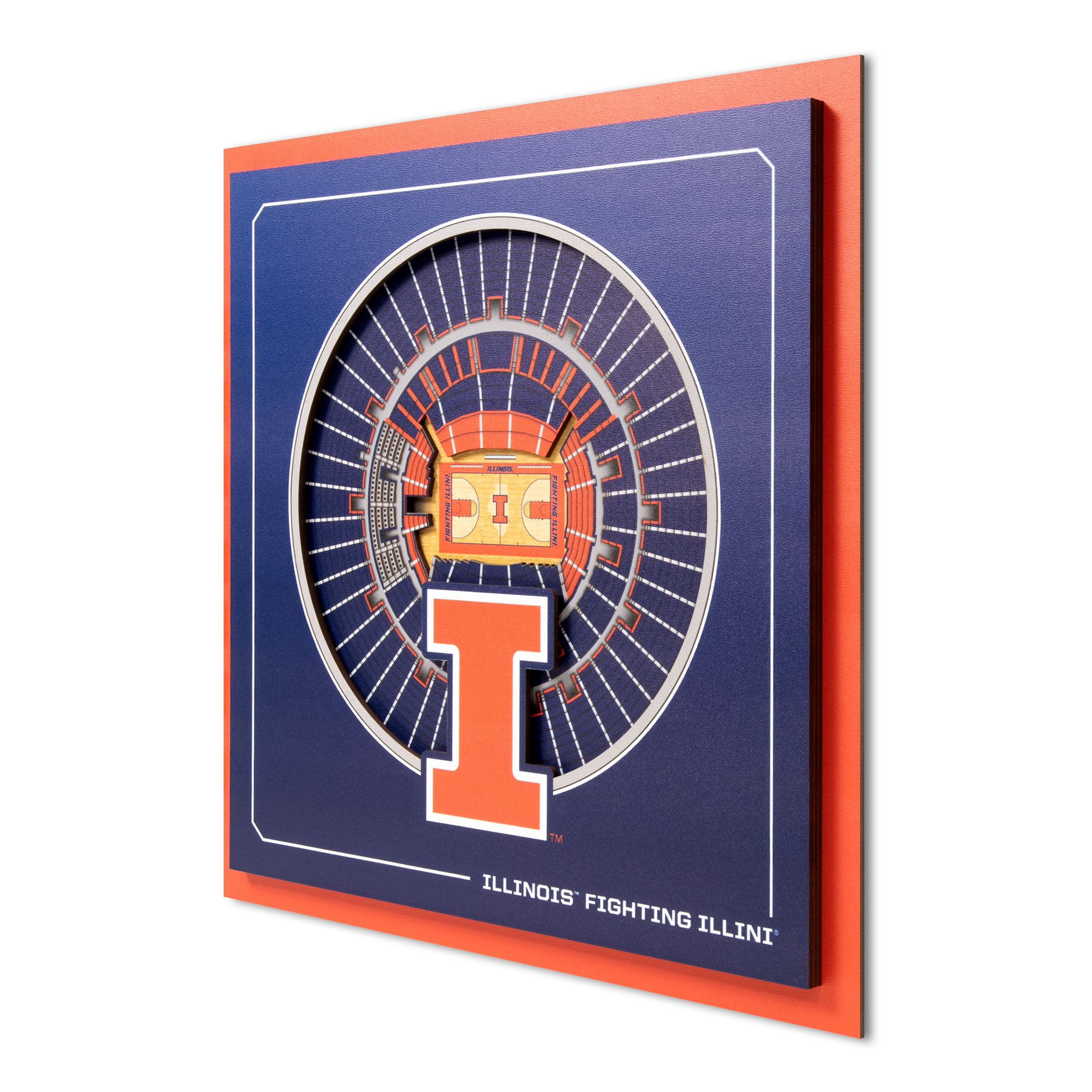 YouTheFan NCAA Illinois Fighting Illini Stadium Series 3D Wall Art ...