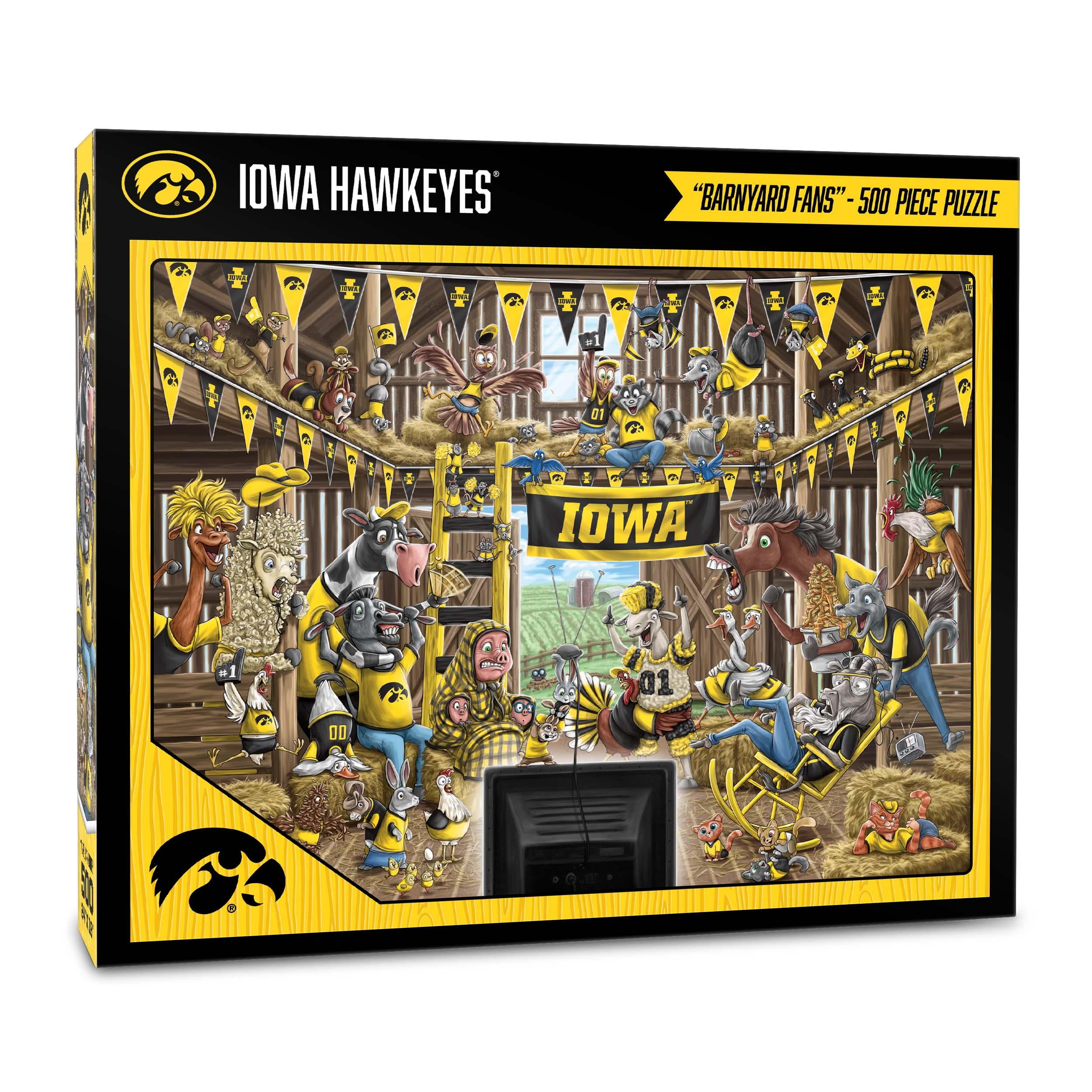 YouTheFan NCAA Iowa Hawkeyes Barnyard Fans Puzzle - 500 Piece - Walmart.com