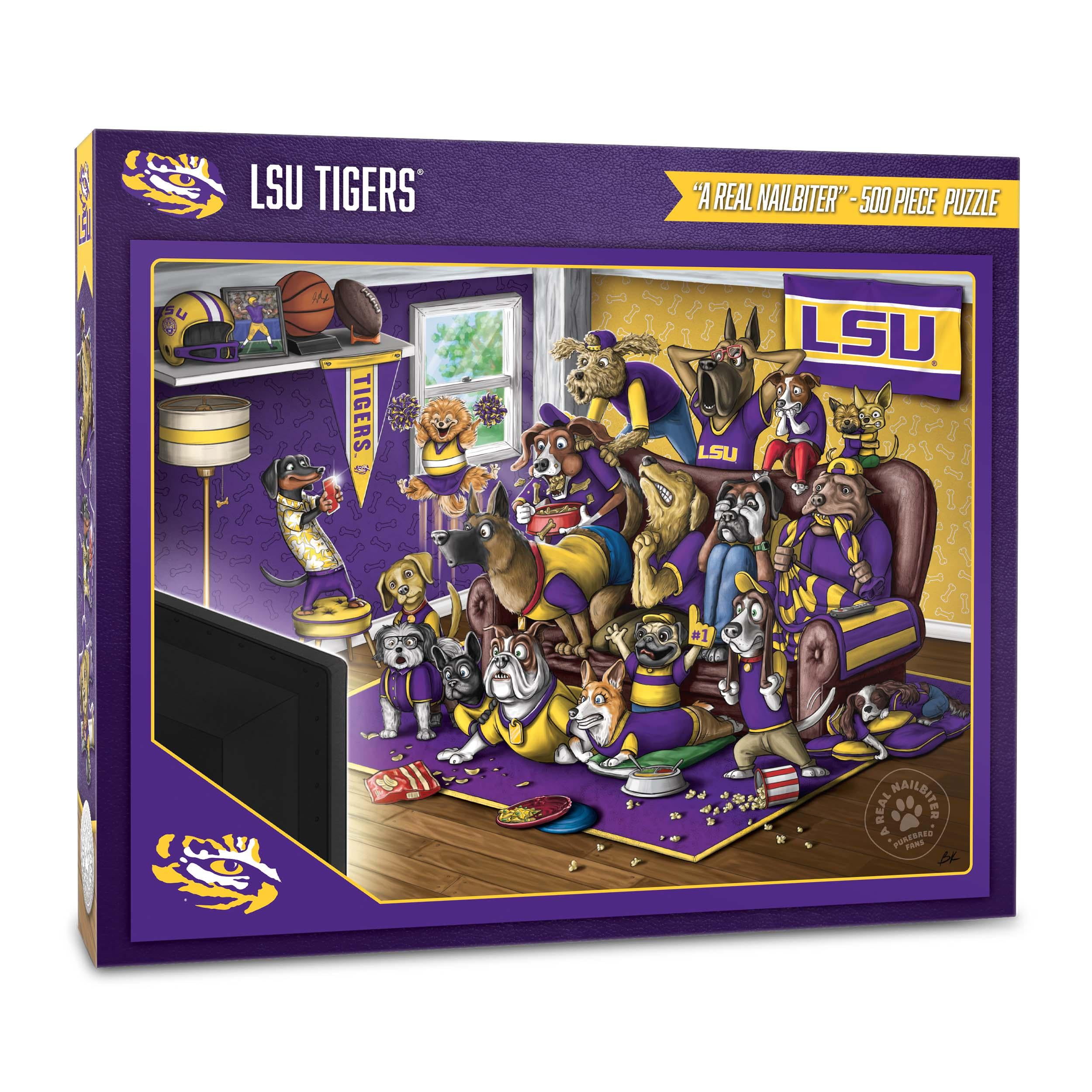YouTheFan NCAA LSU Tigers Purebred Fans Nailbiter Puzzle - 500 PC ...