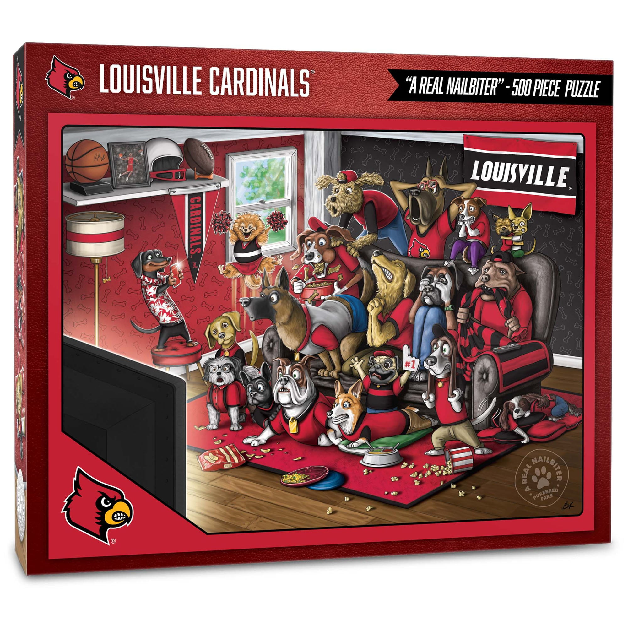 Louisville Cardinals Purebred Fans 18'' x 24'' A Real Nailbiter 500 ...
