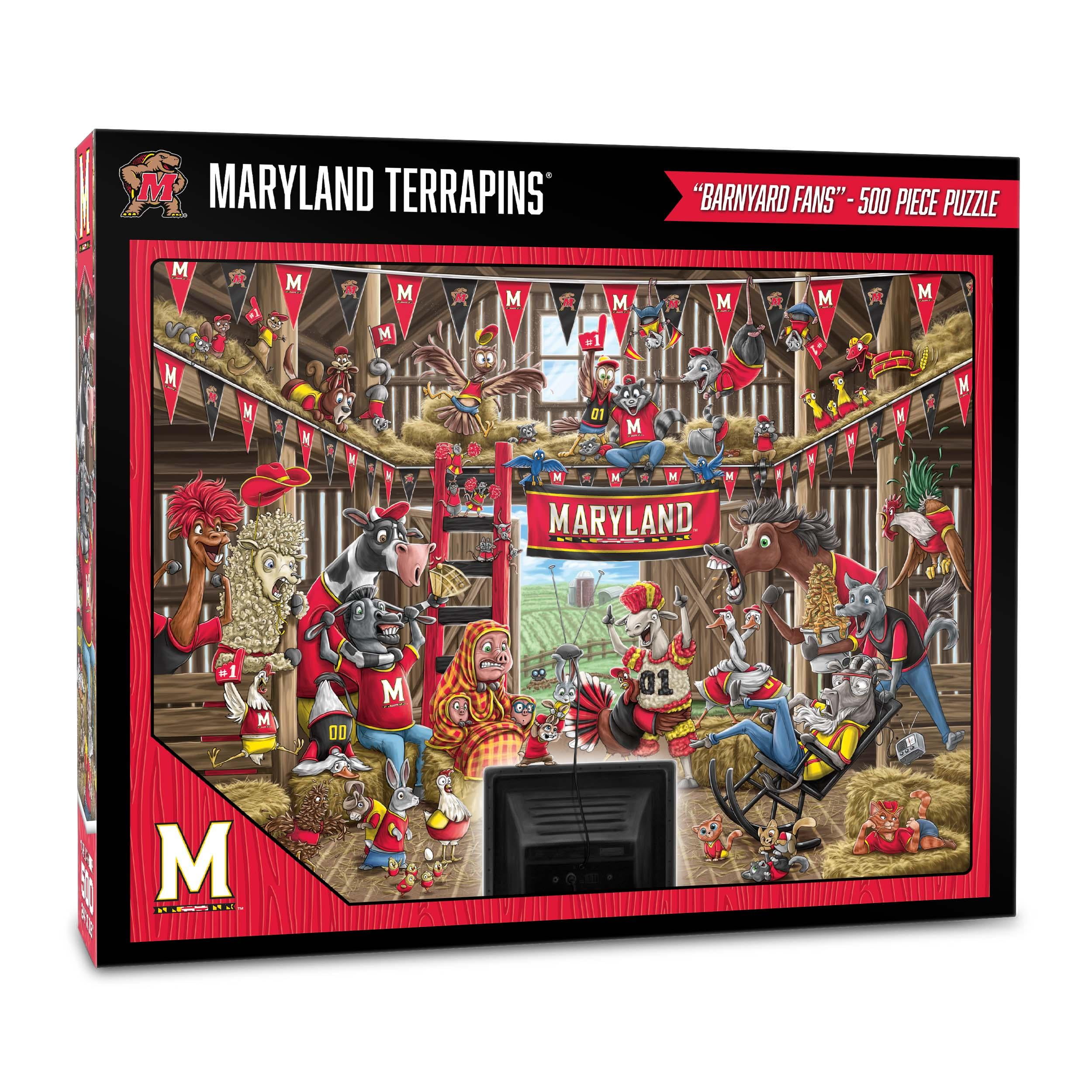 YouTheFan NCAA Maryland Terrapins Barnyard Fans Puzzle - 500 Piece ...