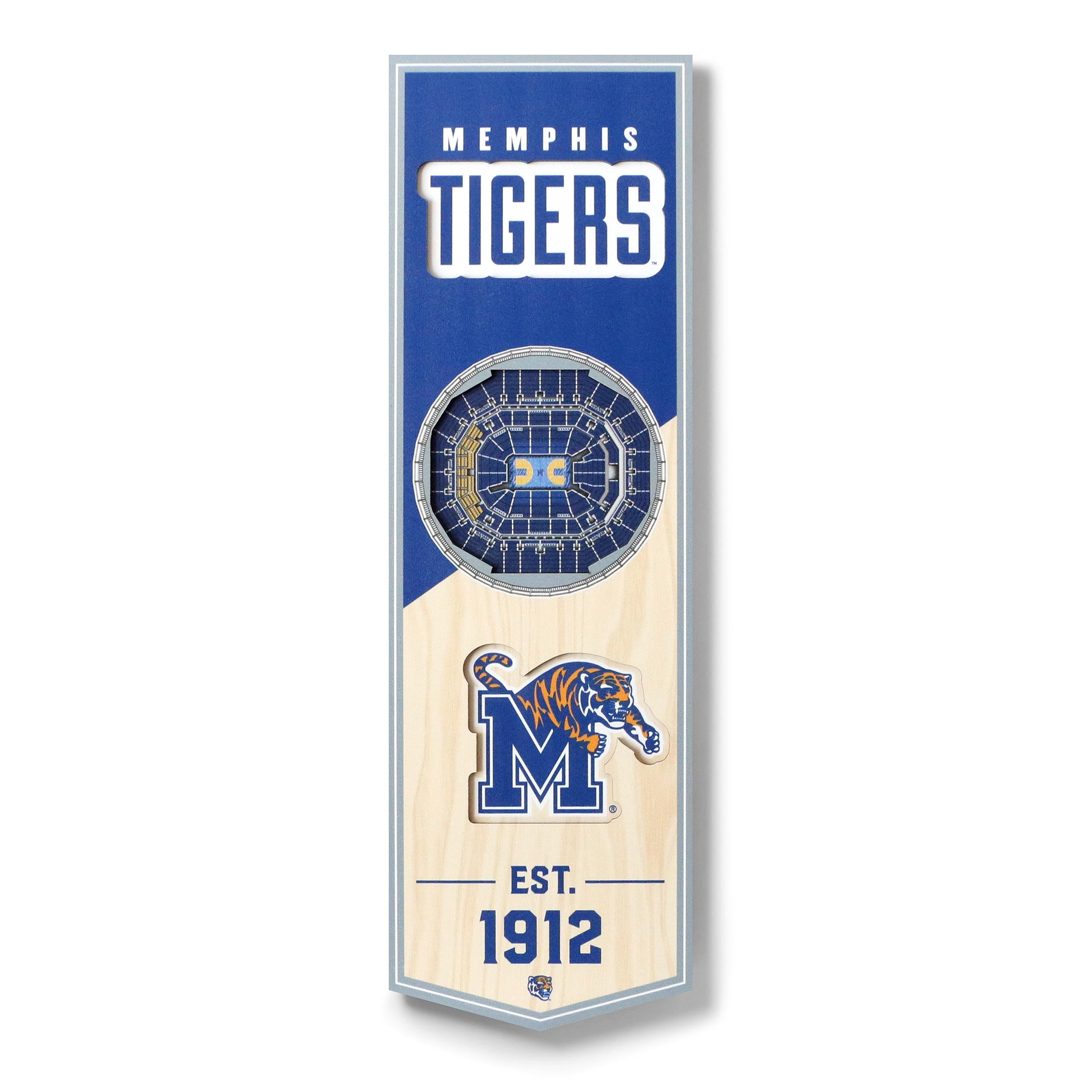 YouTheFan NCAA Memphis Tigers 3D Stadium Banner 6x19 - Walmart.com