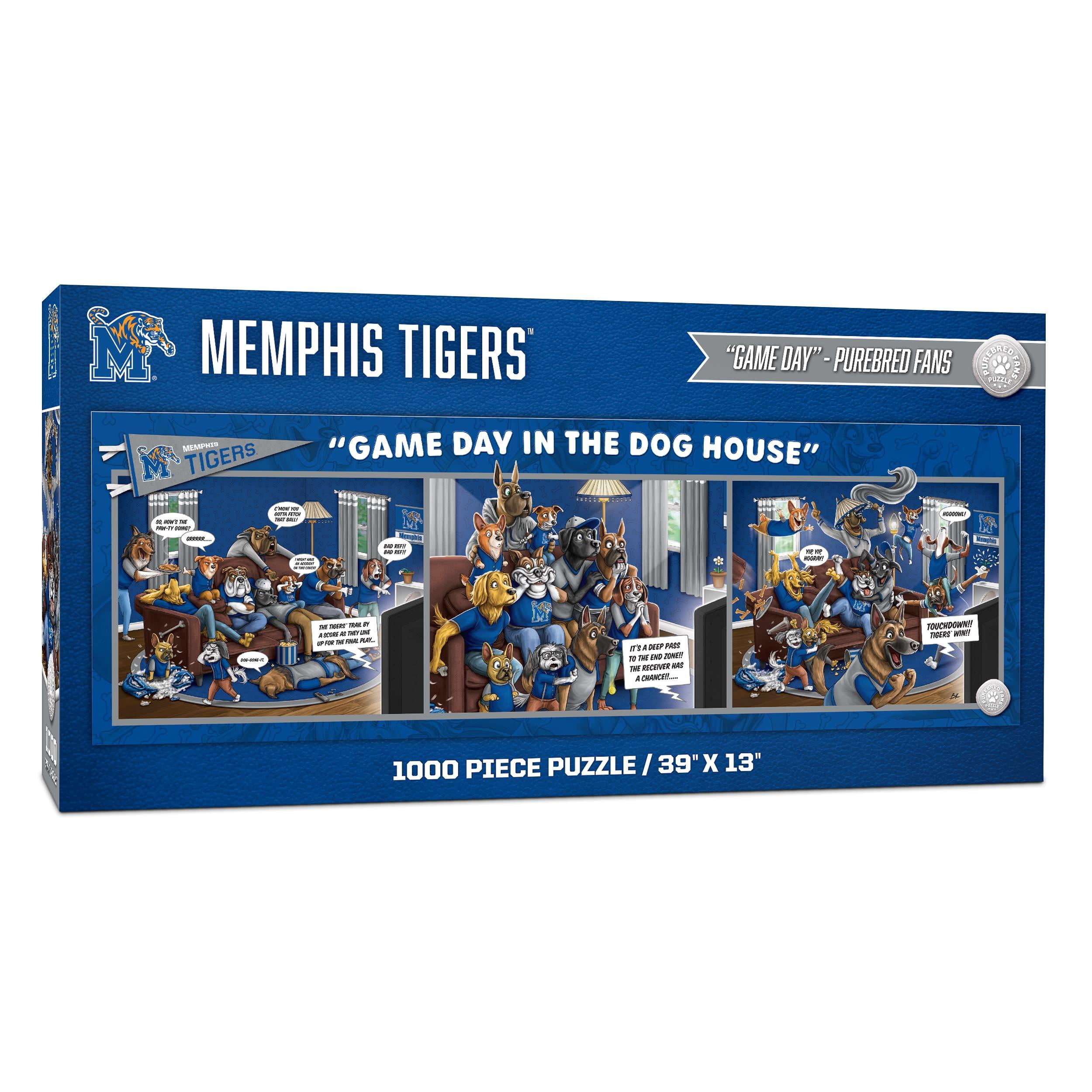 YouTheFan NCAA Memphis Tigers Purebred Fans Gameday in the Dog House 1000PC Puzzle - Walmart.com