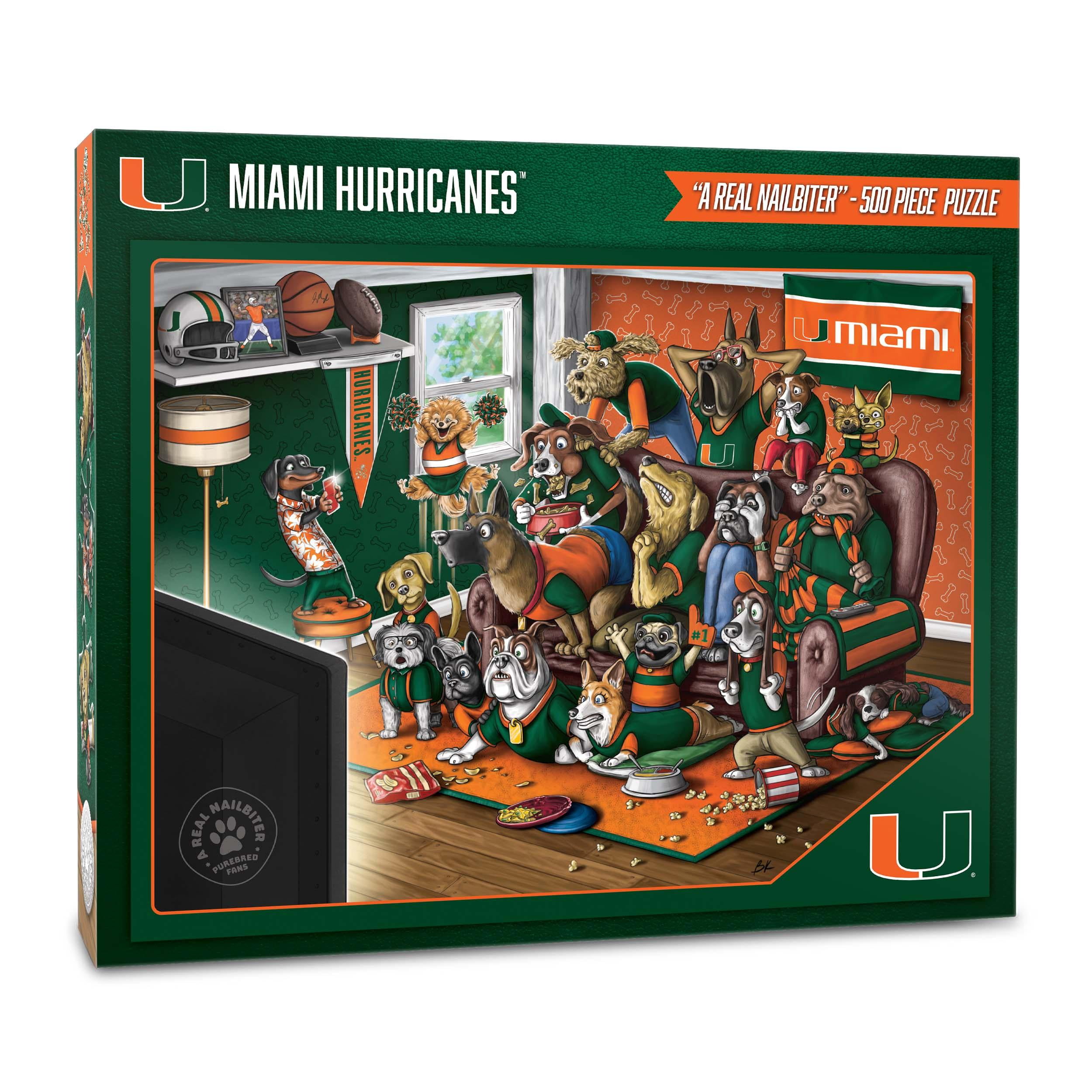 YouTheFan Miami Hurricanes 500-Piece Nailbiter Puzzle - Walmart.com