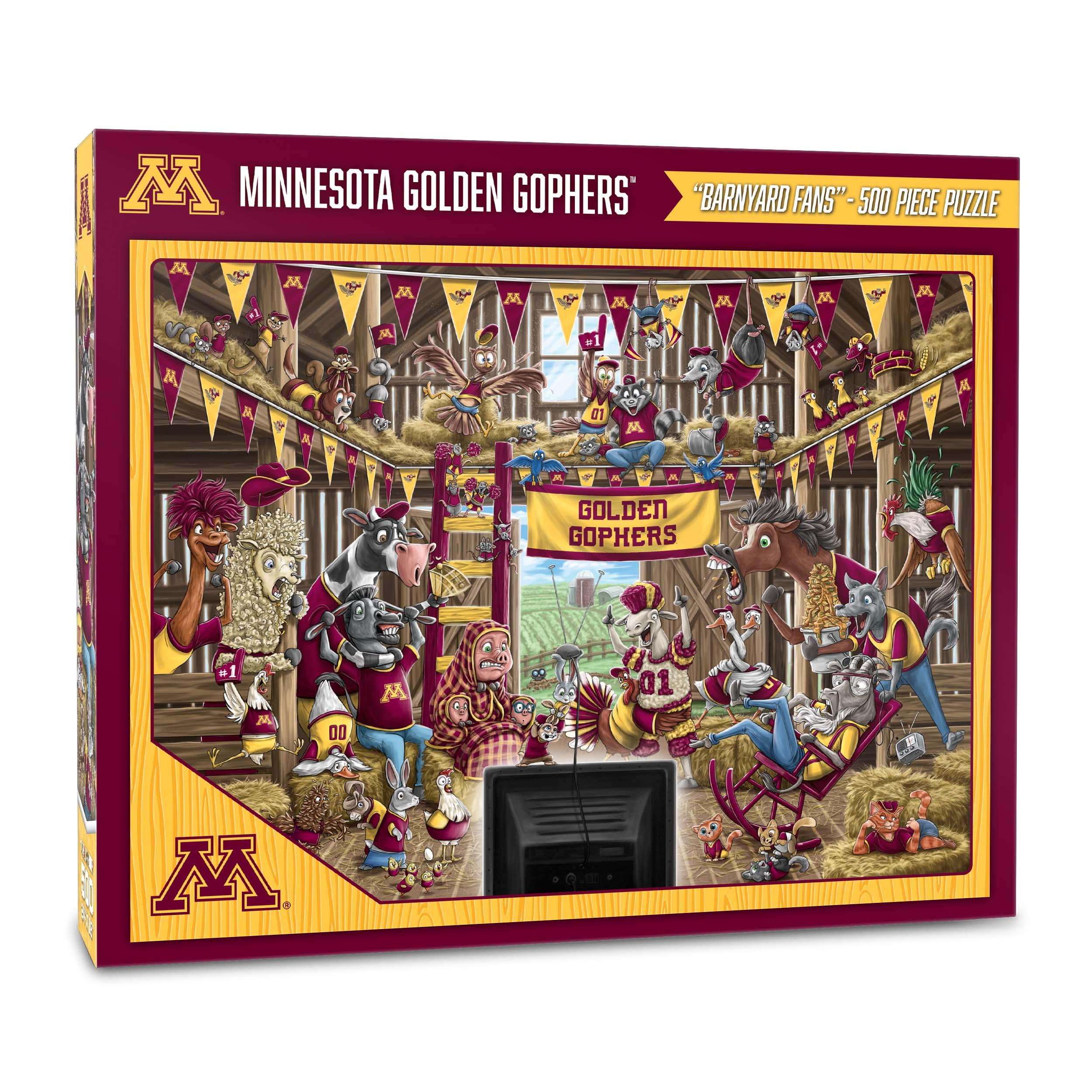 YouTheFan NCAA Minnesota Golden Gophers Barnyard Fans Puzzle - 500 ...