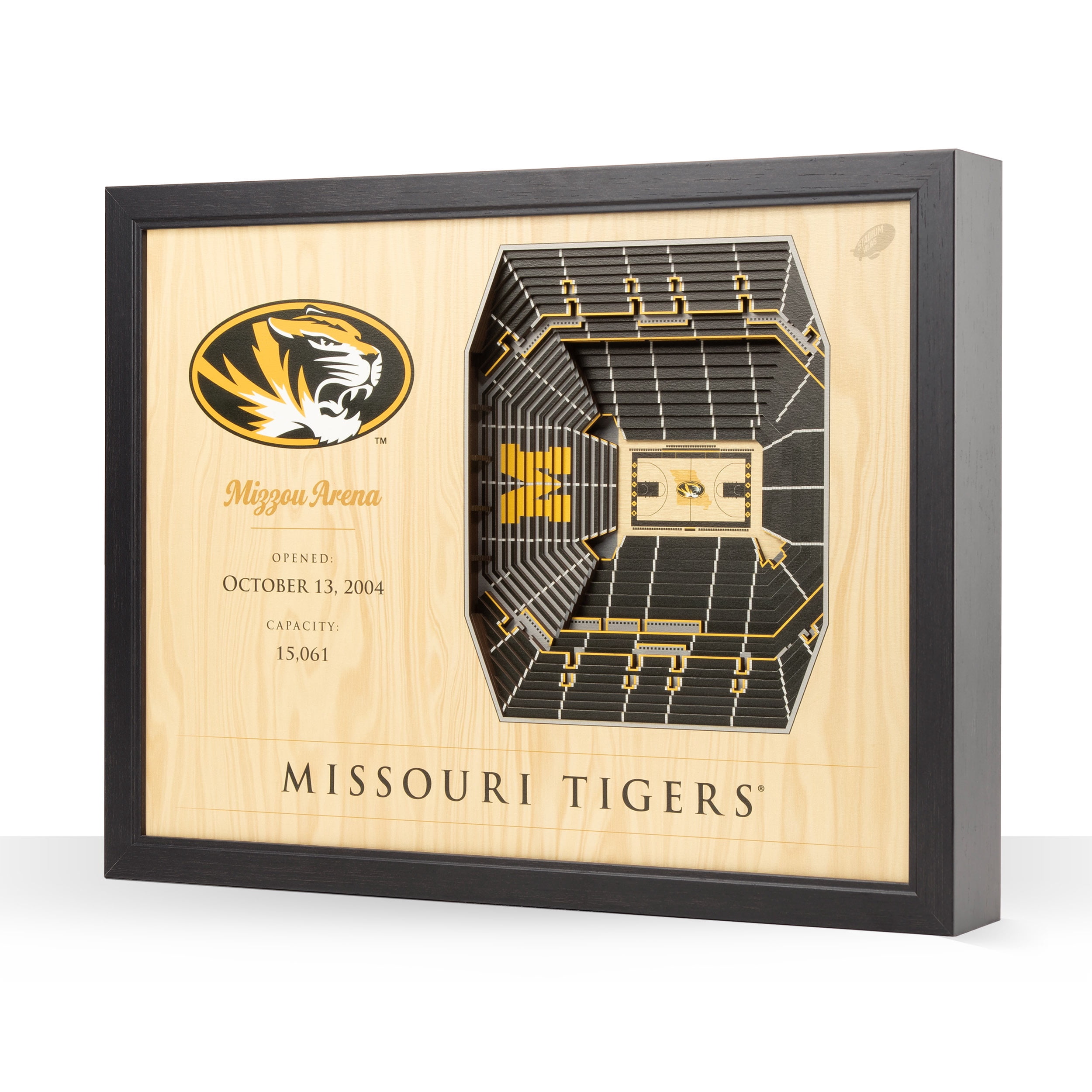 YouTheFan NCAA Missouri Tigers BB 25-Layer Stadiumview Wall Art ...