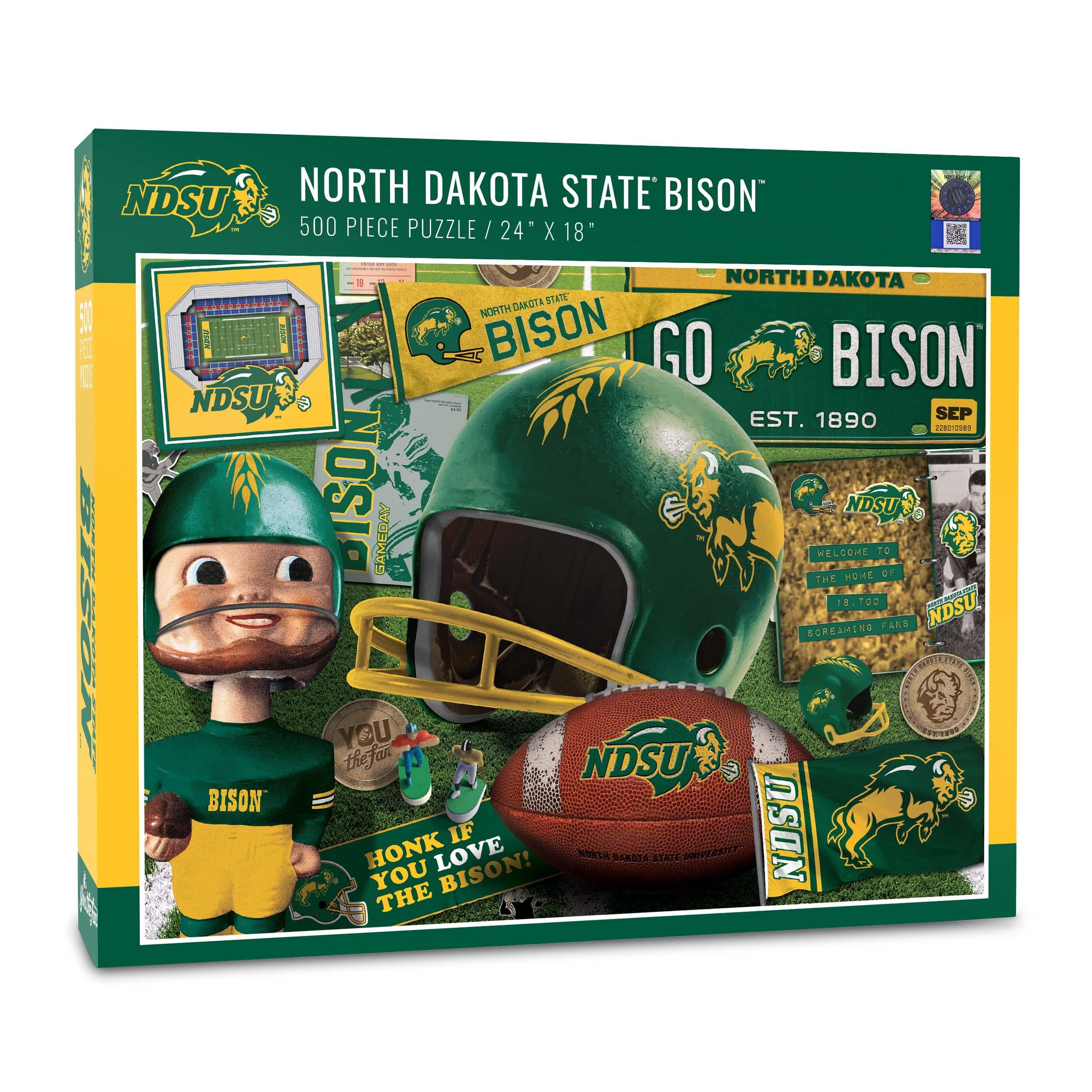 YouTheFan NCAA North Dakota State Bison Retro Series Puzzle – 500 PC ...