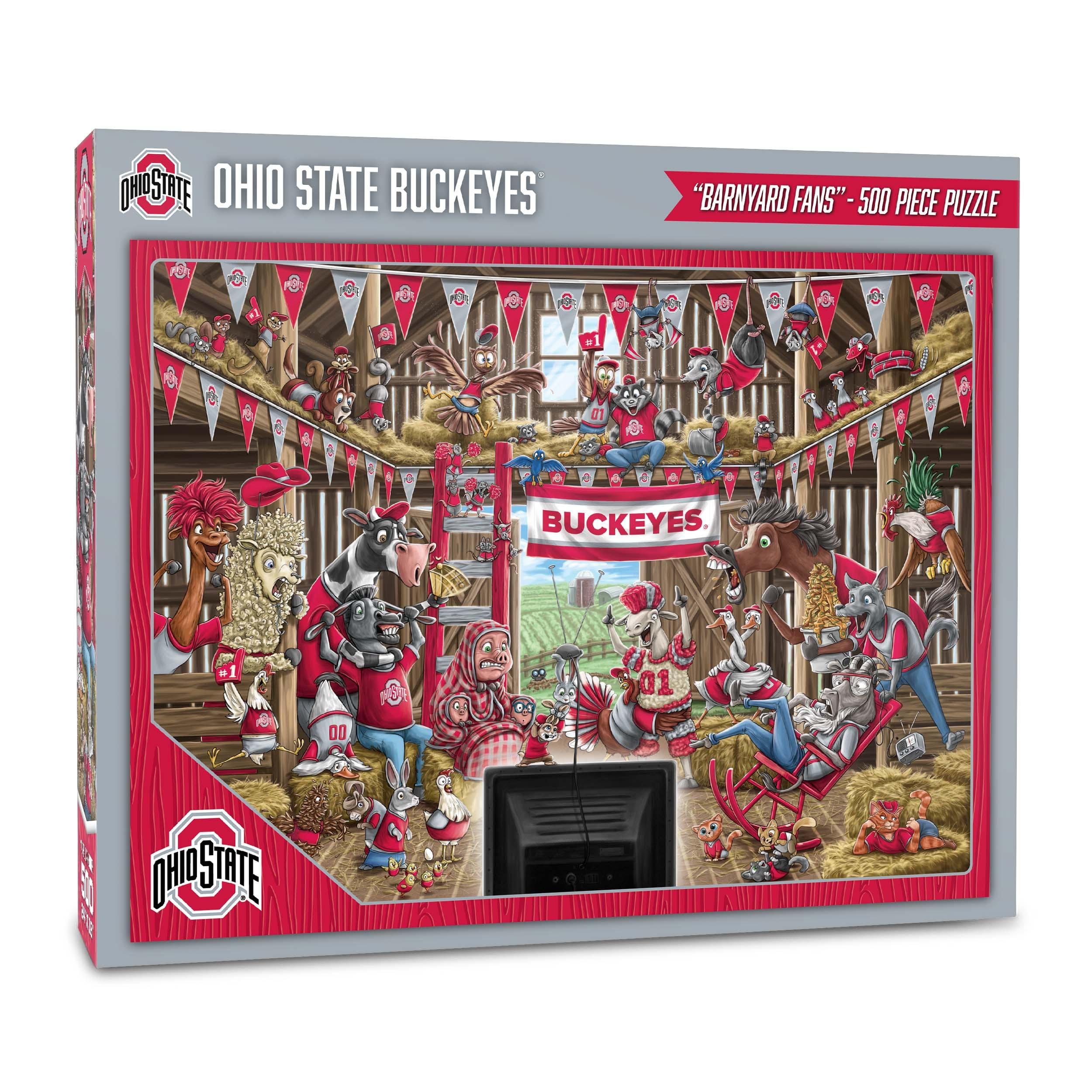 YouTheFan NCAA Ohio State Buckeyes Barnyard Fans Puzzle - 500 Piece ...