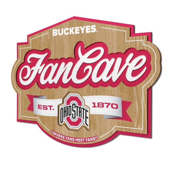 YouTheFan NCAA Ohio State Buckeyes Fan Cave Sign - Walmart.com