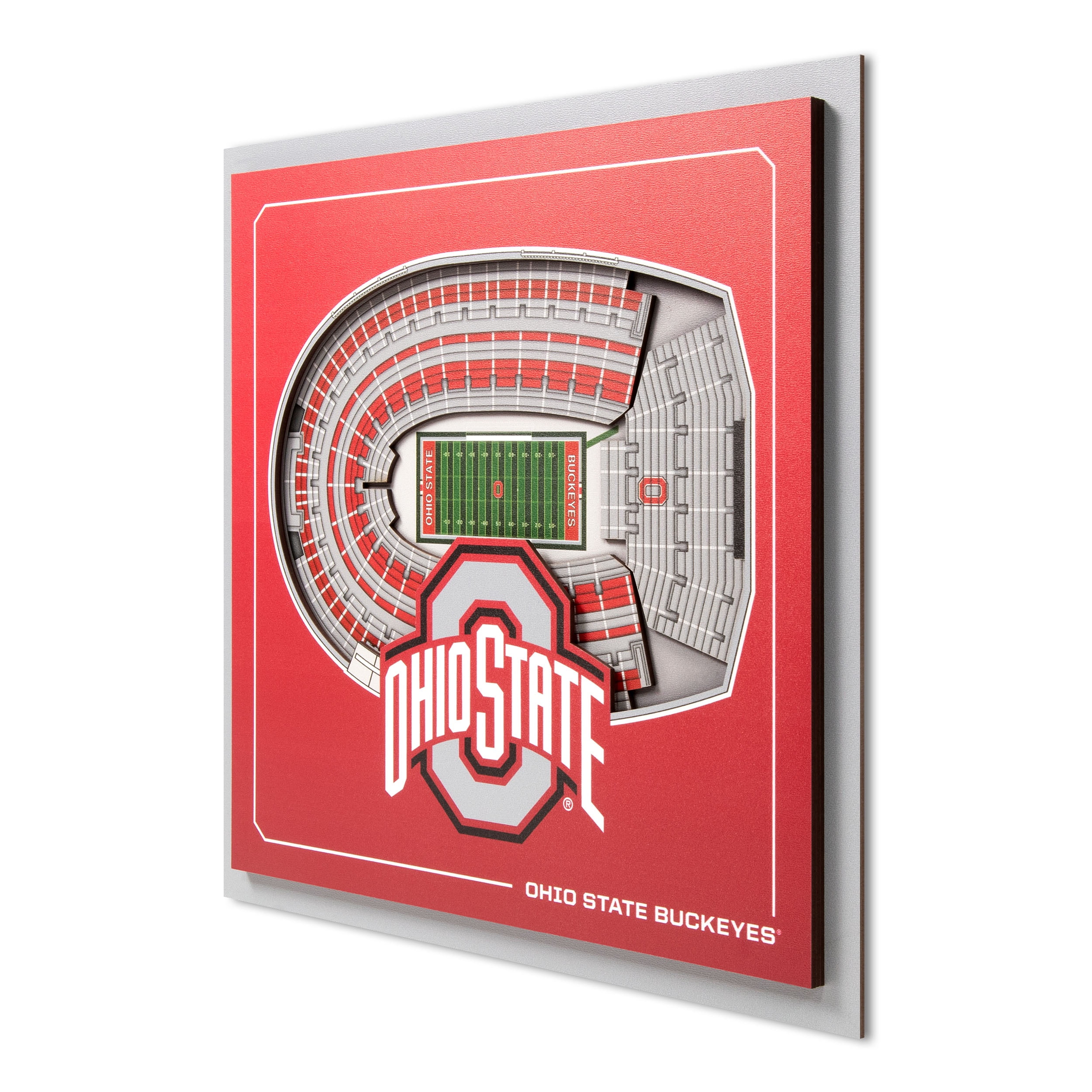 YouTheFan NCAA Ohio State Buckeyes Stadium Series 3D Wall Art - Walmart.com