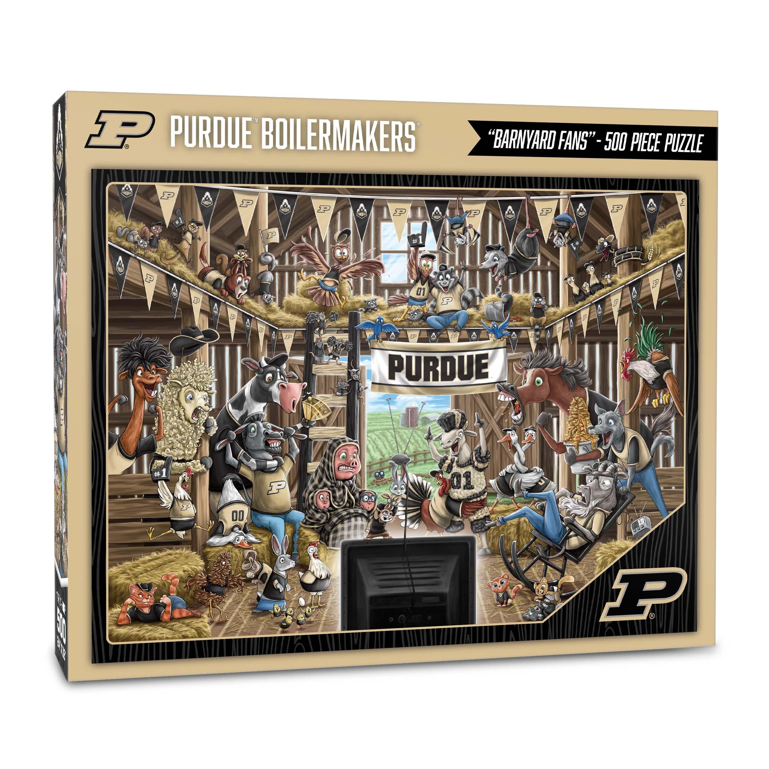 Purdue Boilermakers NCAA Barnyard Fans 500-Piece Jigsaw Puzzle with ...