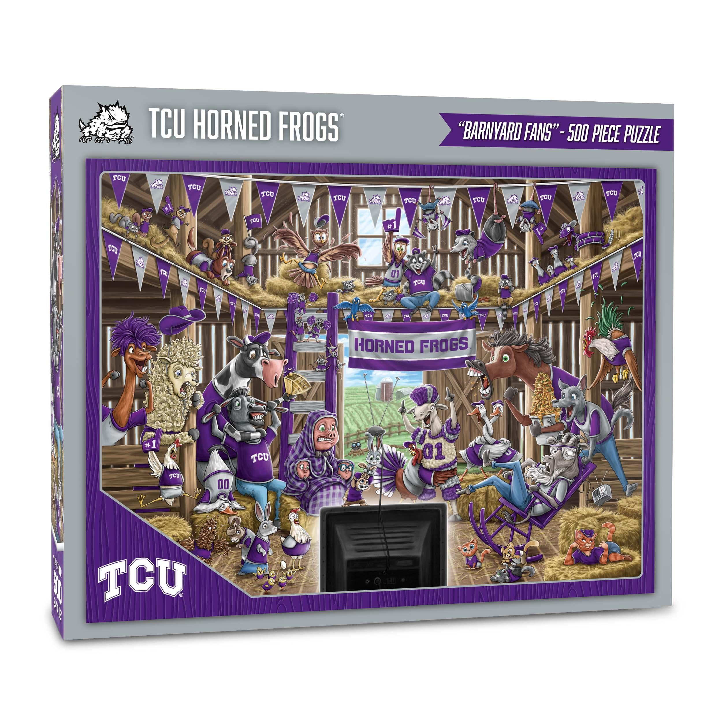 YouTheFan NCAA TCU Horned Frogs Barnyard Fans Puzzle - 500 Piece ...